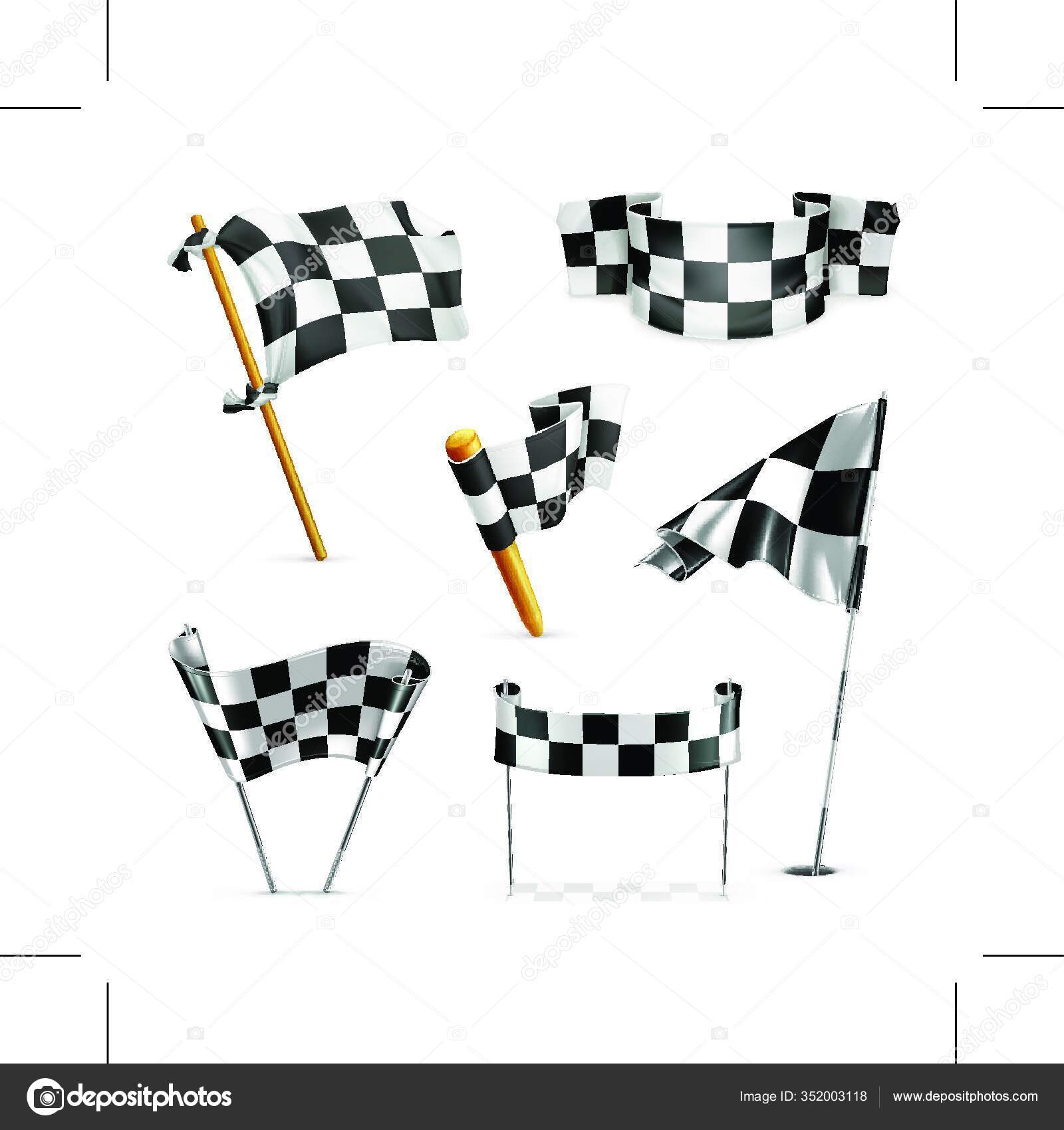 Banderas Cuadros Conjunto Vectores Vector de stock por ...