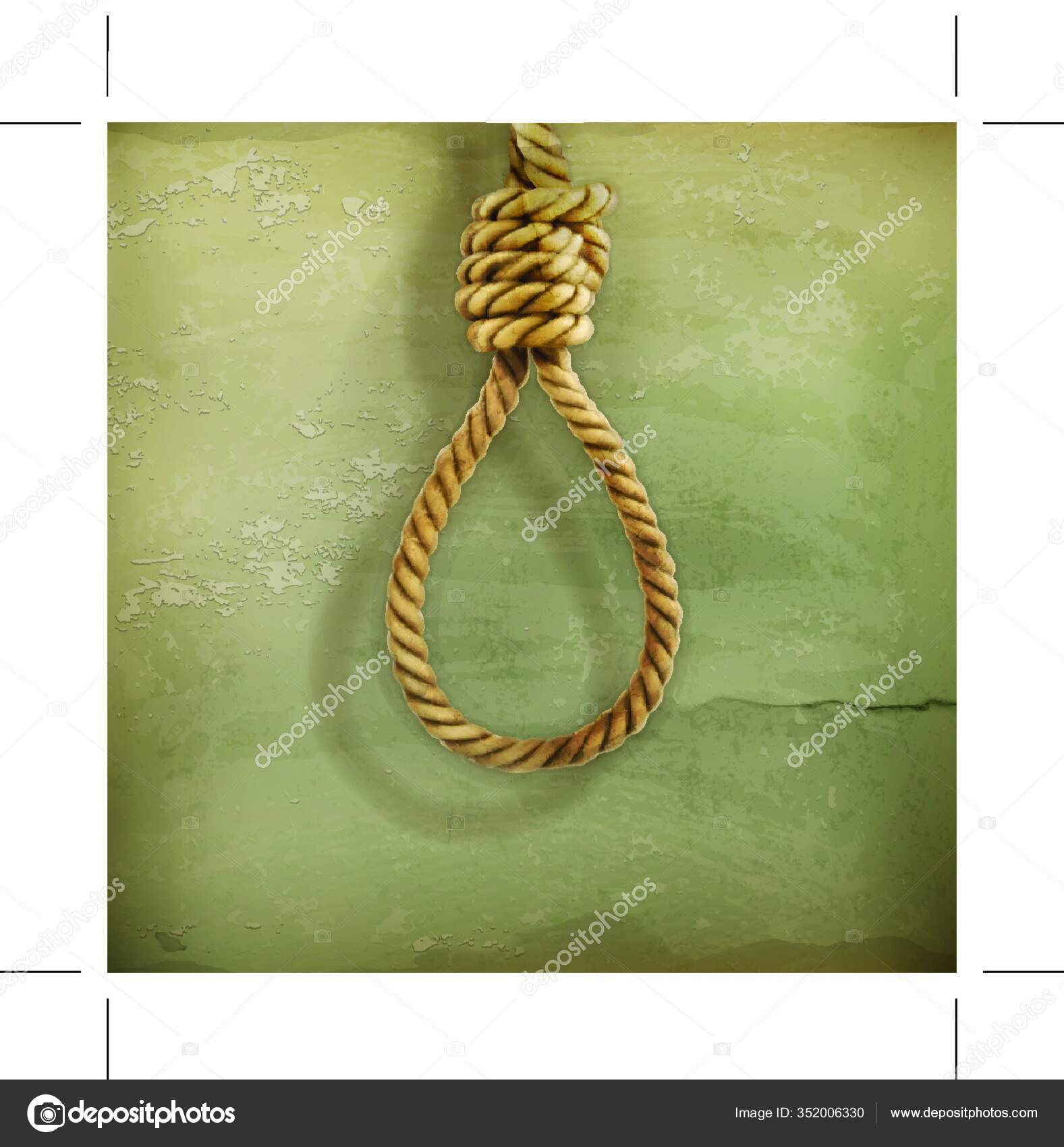 Ahorcado Nudo Viejo Estilo Vector vector, gráfico vectorial © PantherMediaSeller imagen #352006330