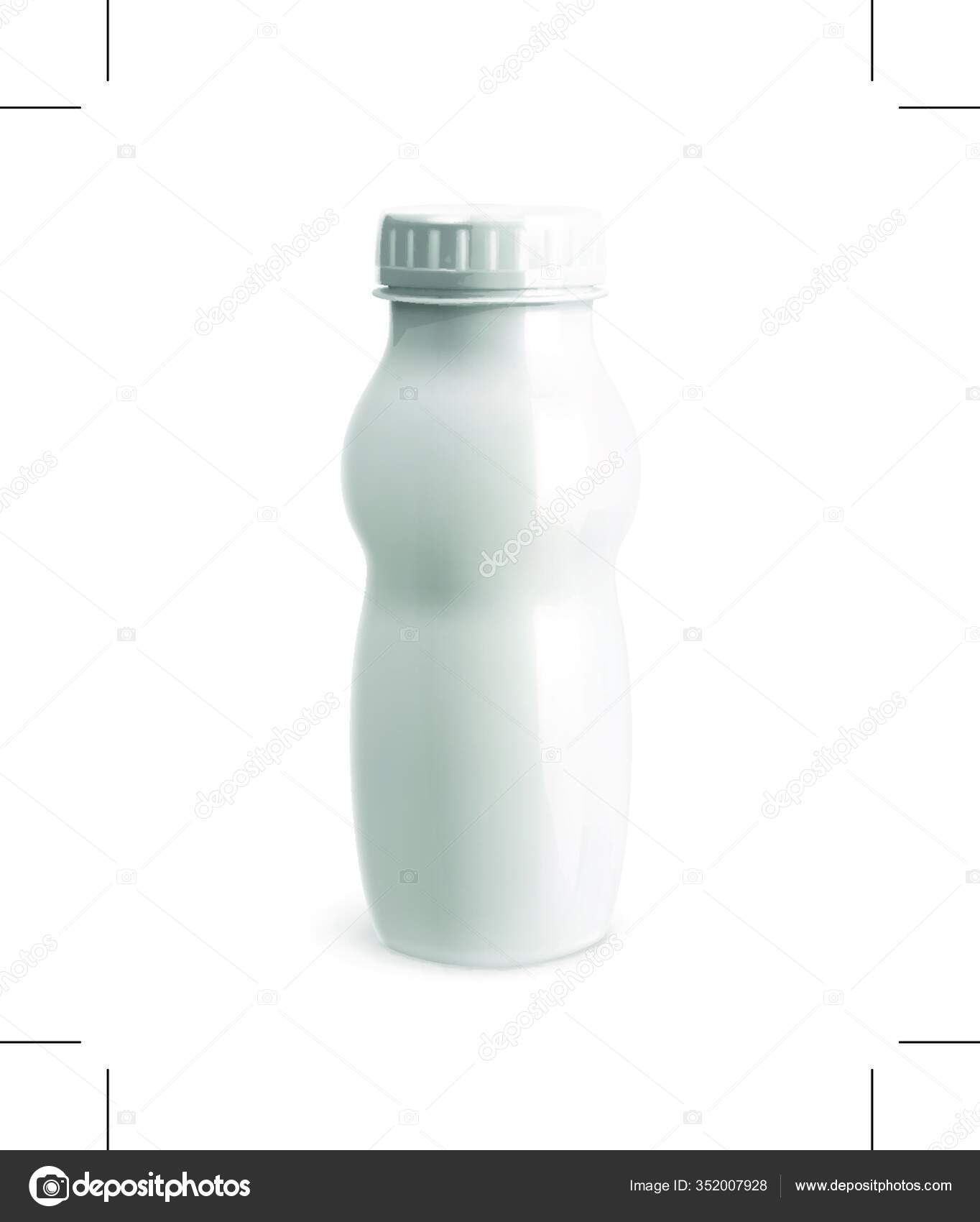 Botella Plástico Blanco Vector Objeto Vector de stock #352007928 de ...