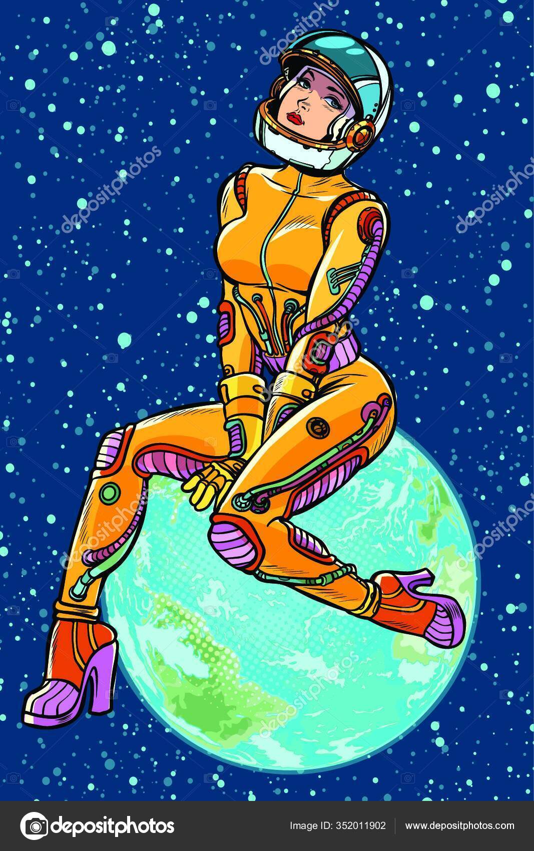 Hot Girl Astronaut