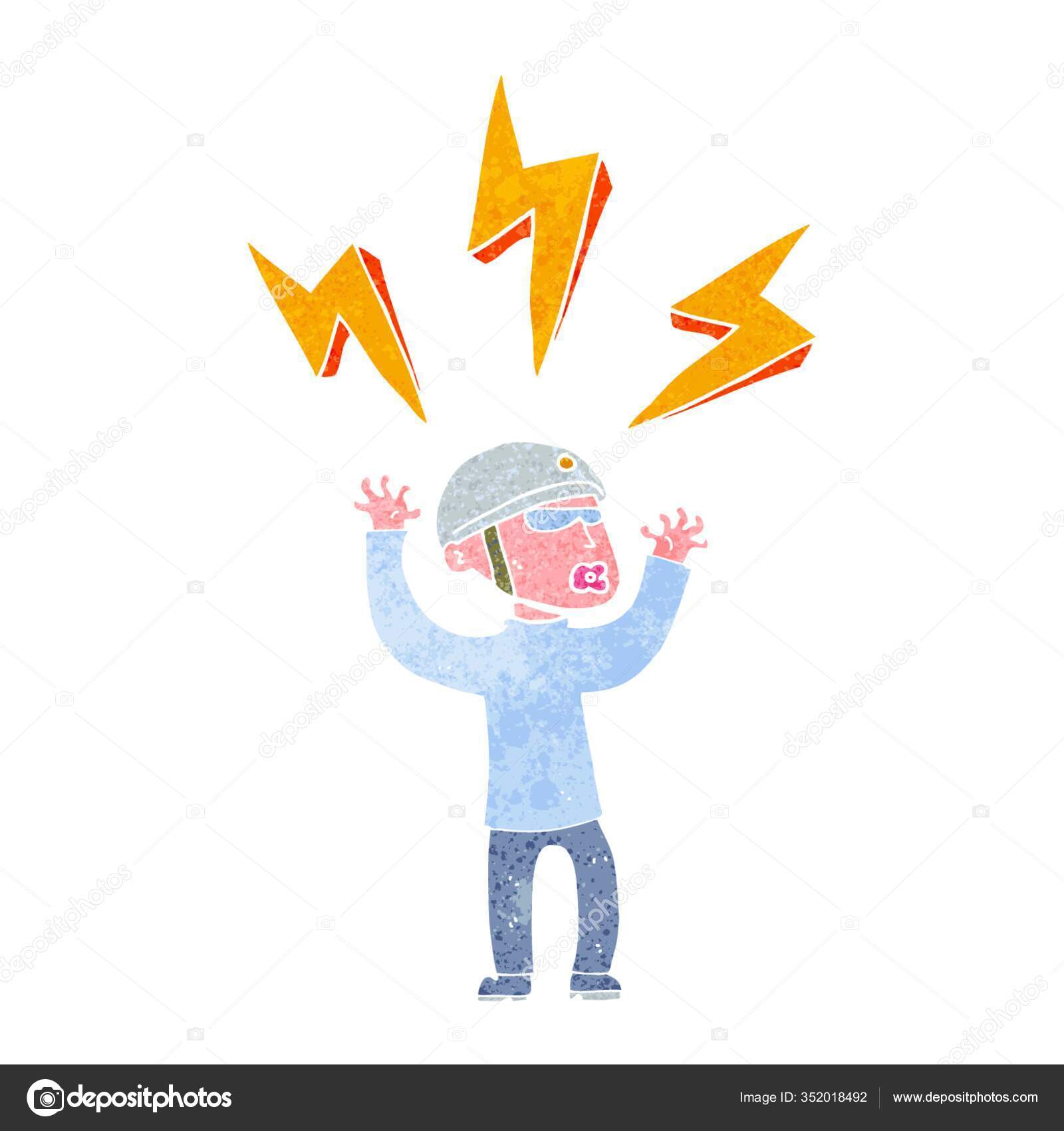 Cartoon Cyclist Man Stressed Out Stock Vector by ©PantherMediaSeller ...
