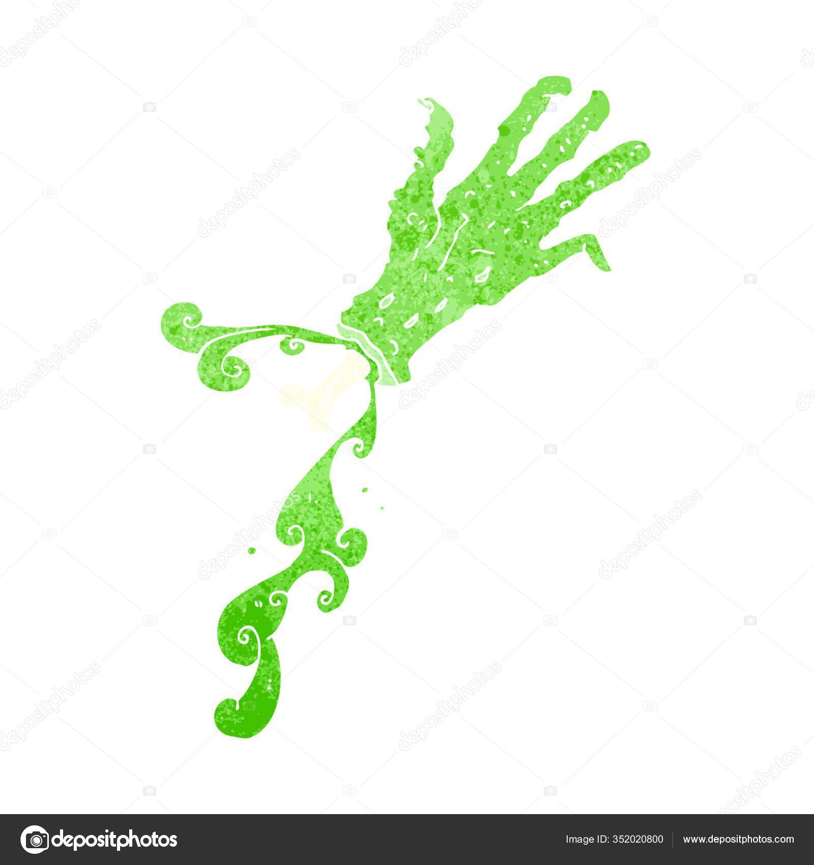Cartoon Gross Zombie Hand Stock Vector by ©PantherMediaSeller 352020800