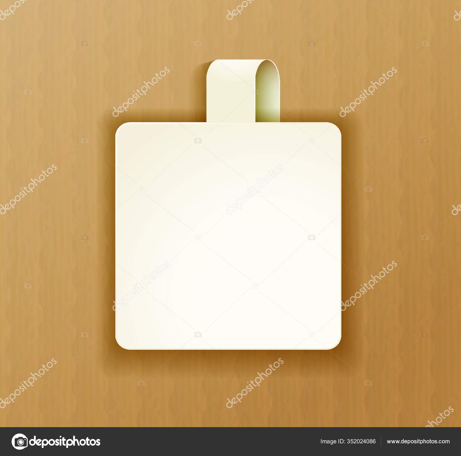Paper Banner Cardboard Background Stock Vector Image by ...