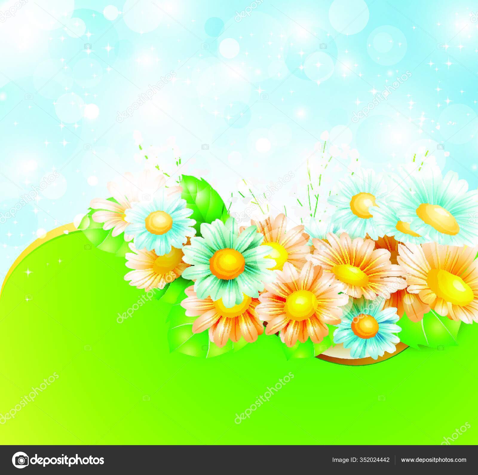 Spring Flowers Background Vector Stock Vector by ©PantherMediaSeller ... Spring Flowers Background Vector Stock Vector by ©PantherMediaSeller ...