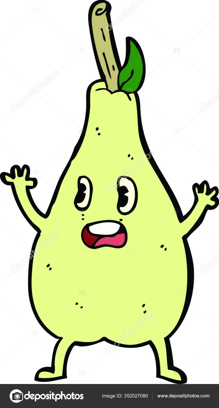 Cartuja Temida Pera Ilustración Sobre Fondo Blanco Vector de stock ...