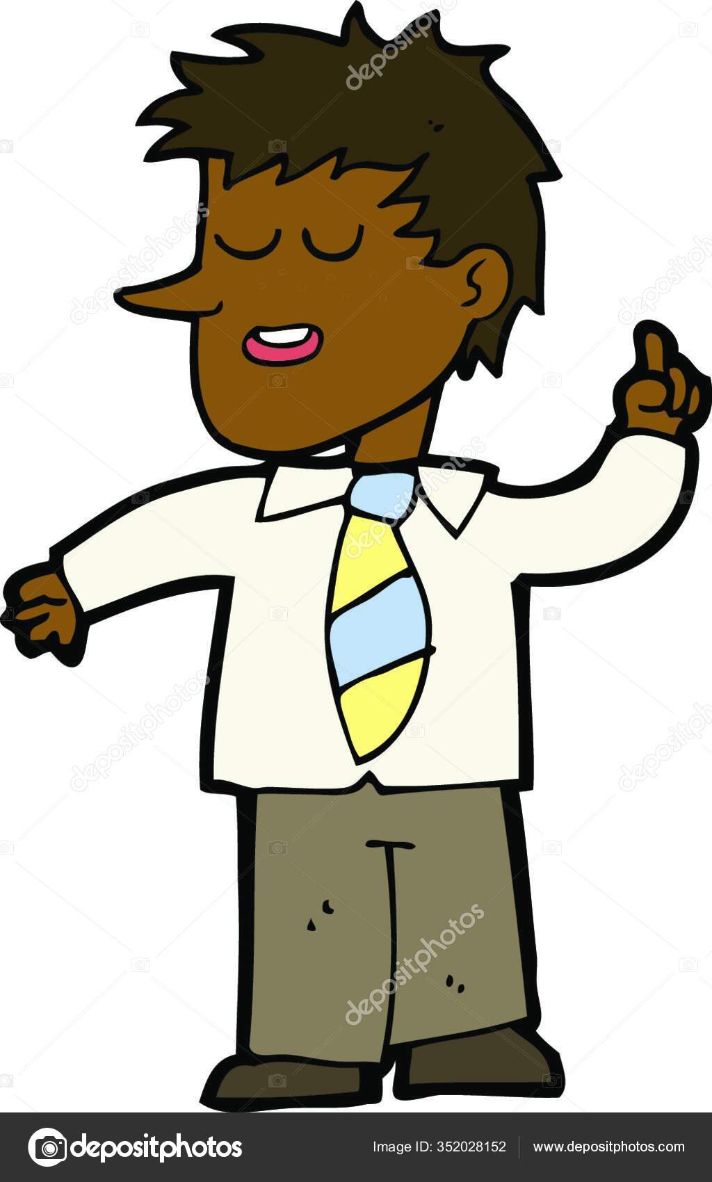 Cartoon Man Good Idea Stock Vector by ©PantherMediaSeller 352028152