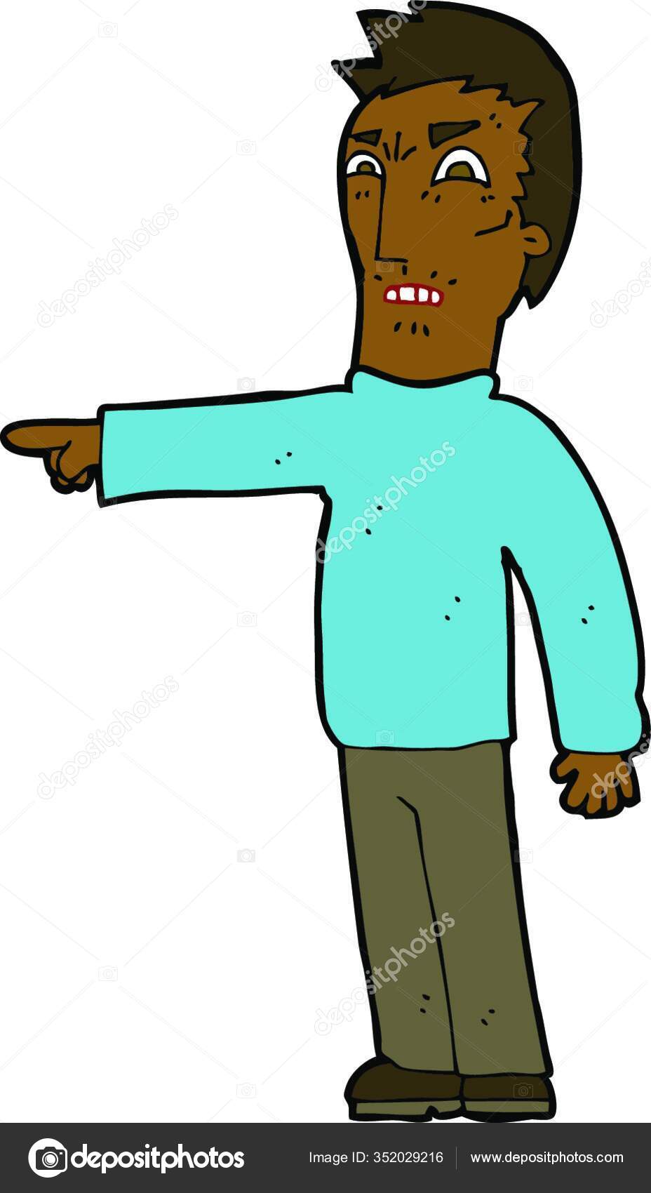 Cartoon Angry Man Pointing Stock Vector Image by ©PantherMediaSeller ...