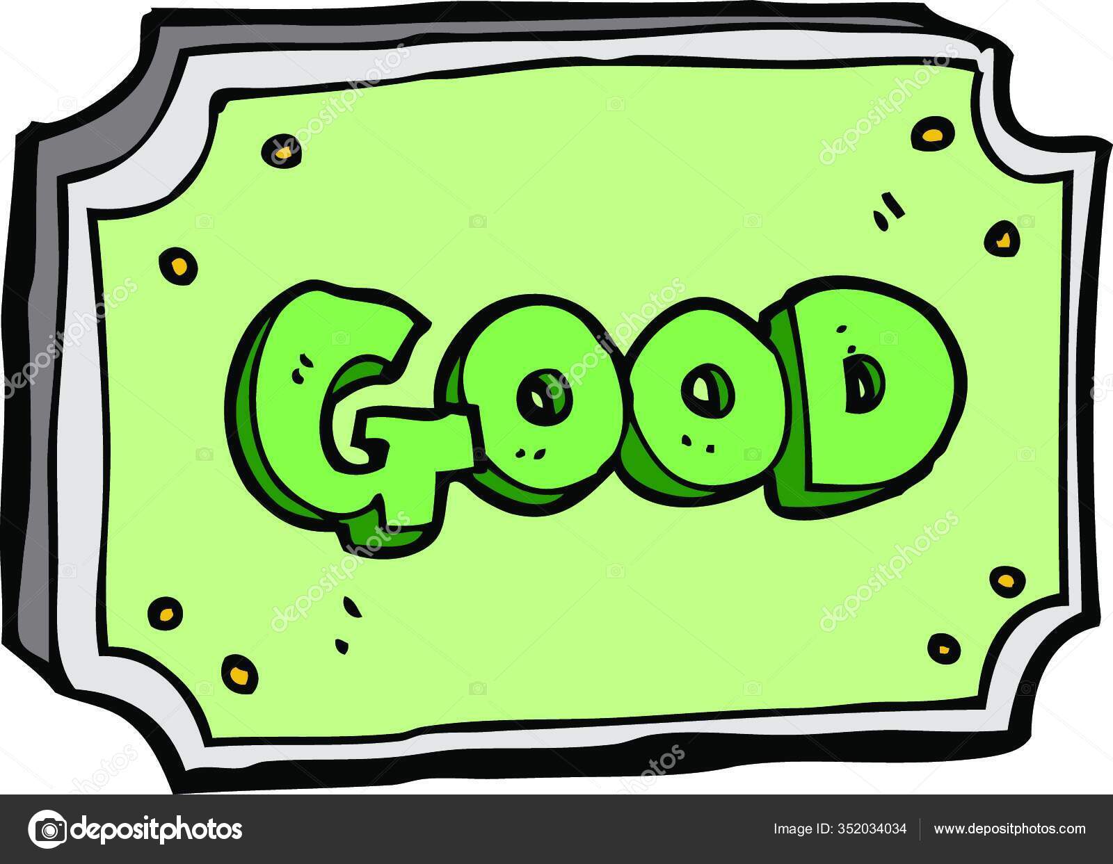 Cartoon Old Sign Illustration White Background Stock Vector by ...