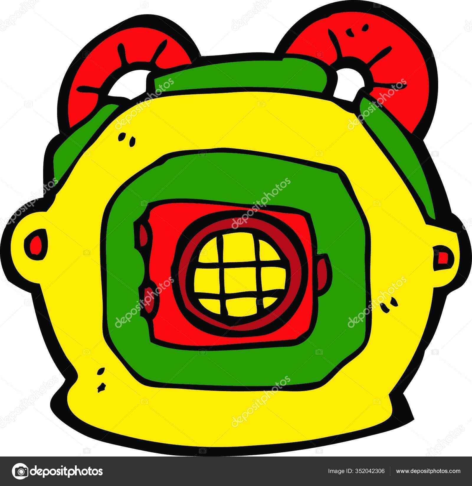 Cartoon Deep Sea Diver Helmet Stock Vector Image by ©PantherMediaSeller ...