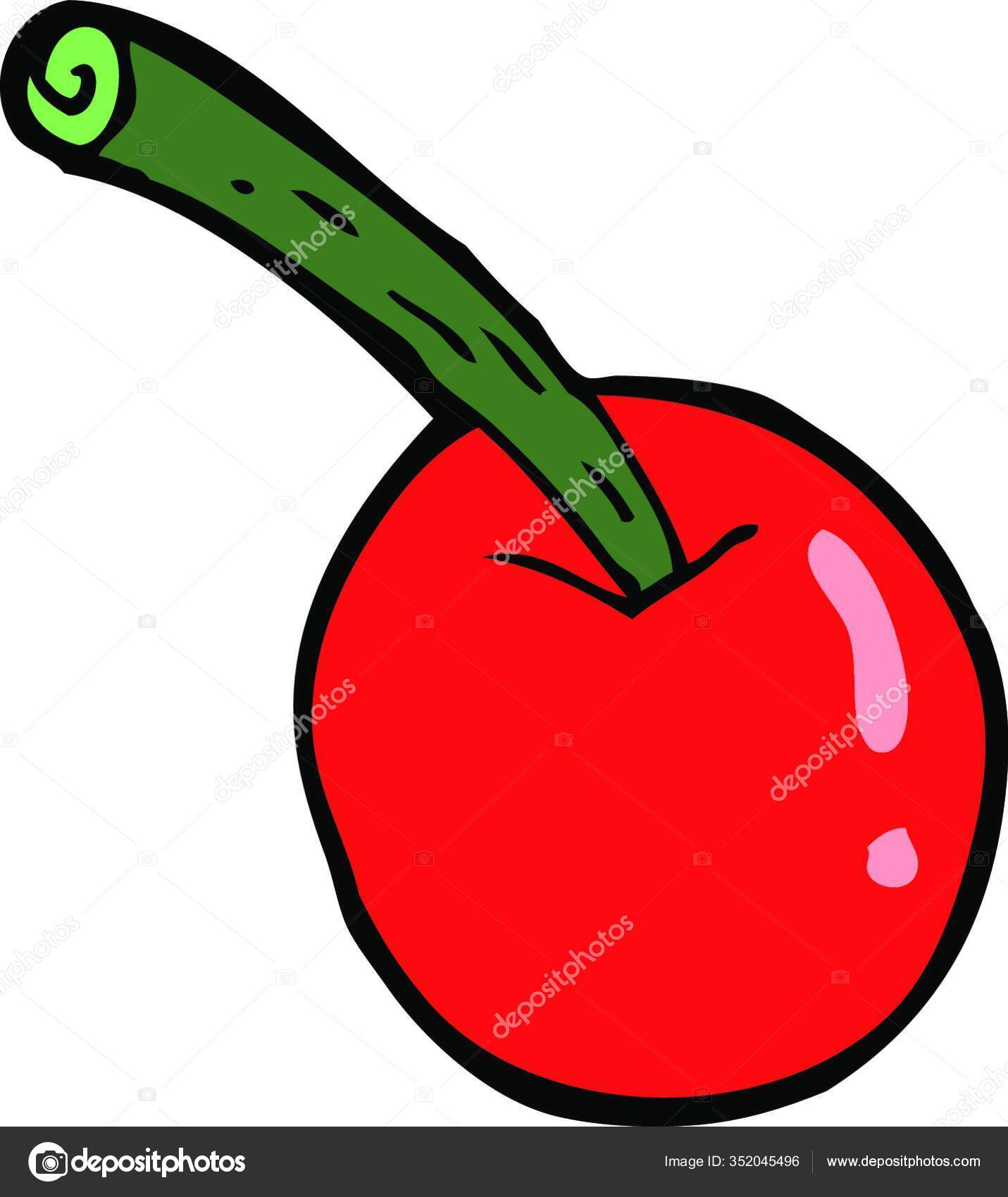 Símbolo Guinda Dibujos Animados Ilustración Sobre Fondo Blanco vector ...