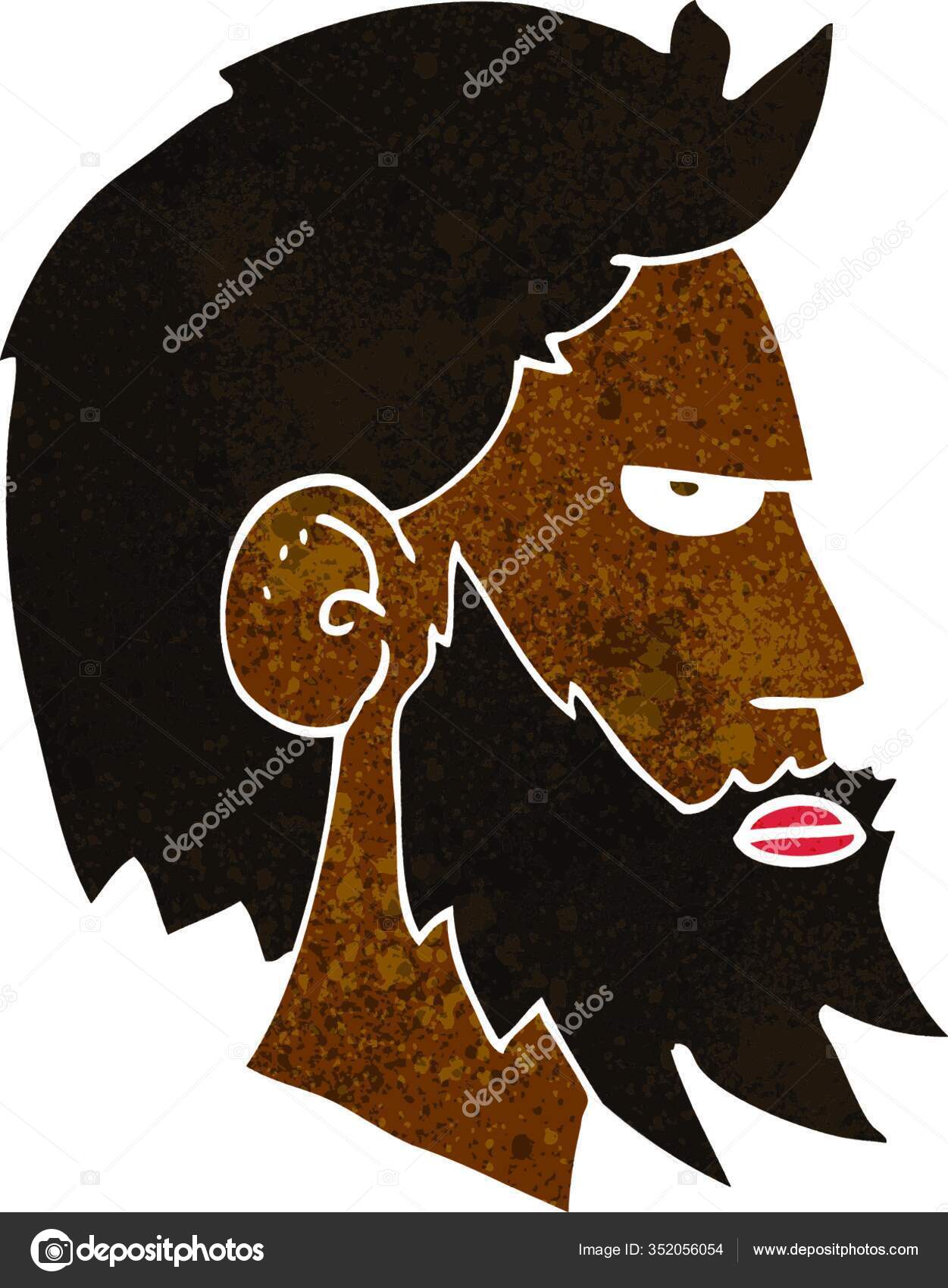Cartoon Man Beard Stock Illustration by ©PantherMediaSeller #352056054
