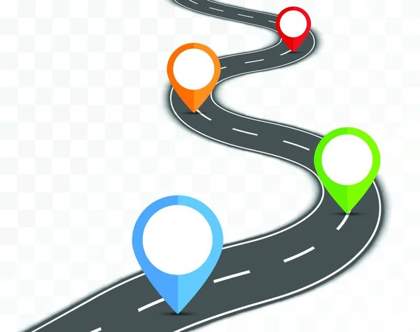 Road map us imágenes de stock de arte vectorial | Depositphotos