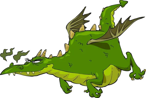 Cartoon Green Dragon Stock Vector Image by ©sararoom #88356554