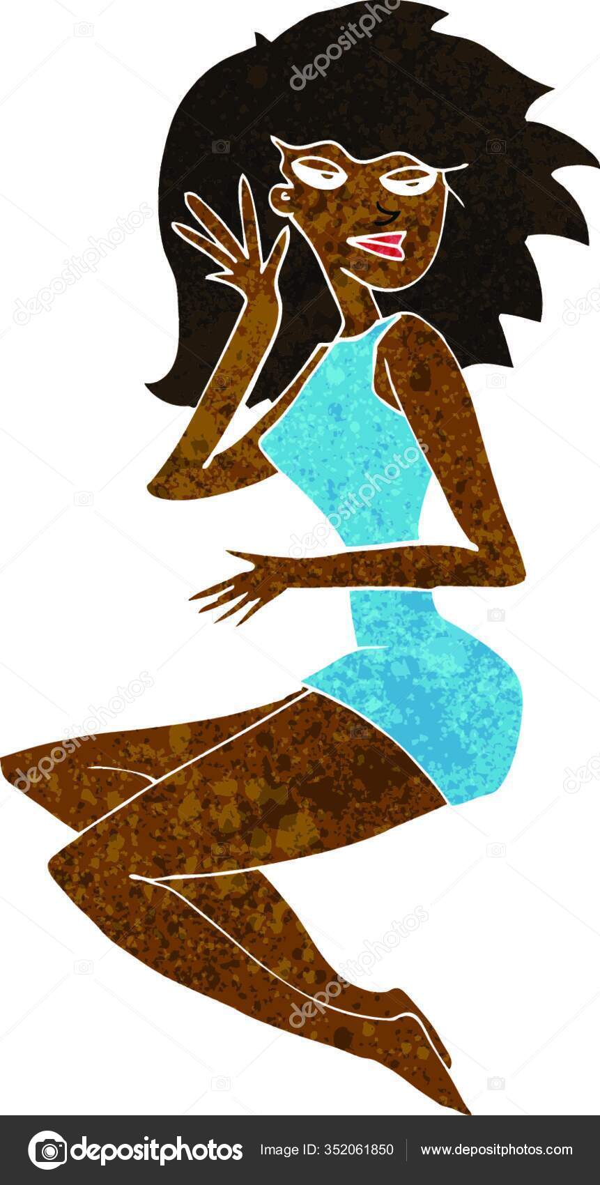 Cartoon Sexy Woman Vector Illustration Stock Illustration By ©panthermediaseller 352061850