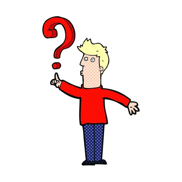 Confusing Man Question Mark Funny Cartoon Clipart Question Concept ...