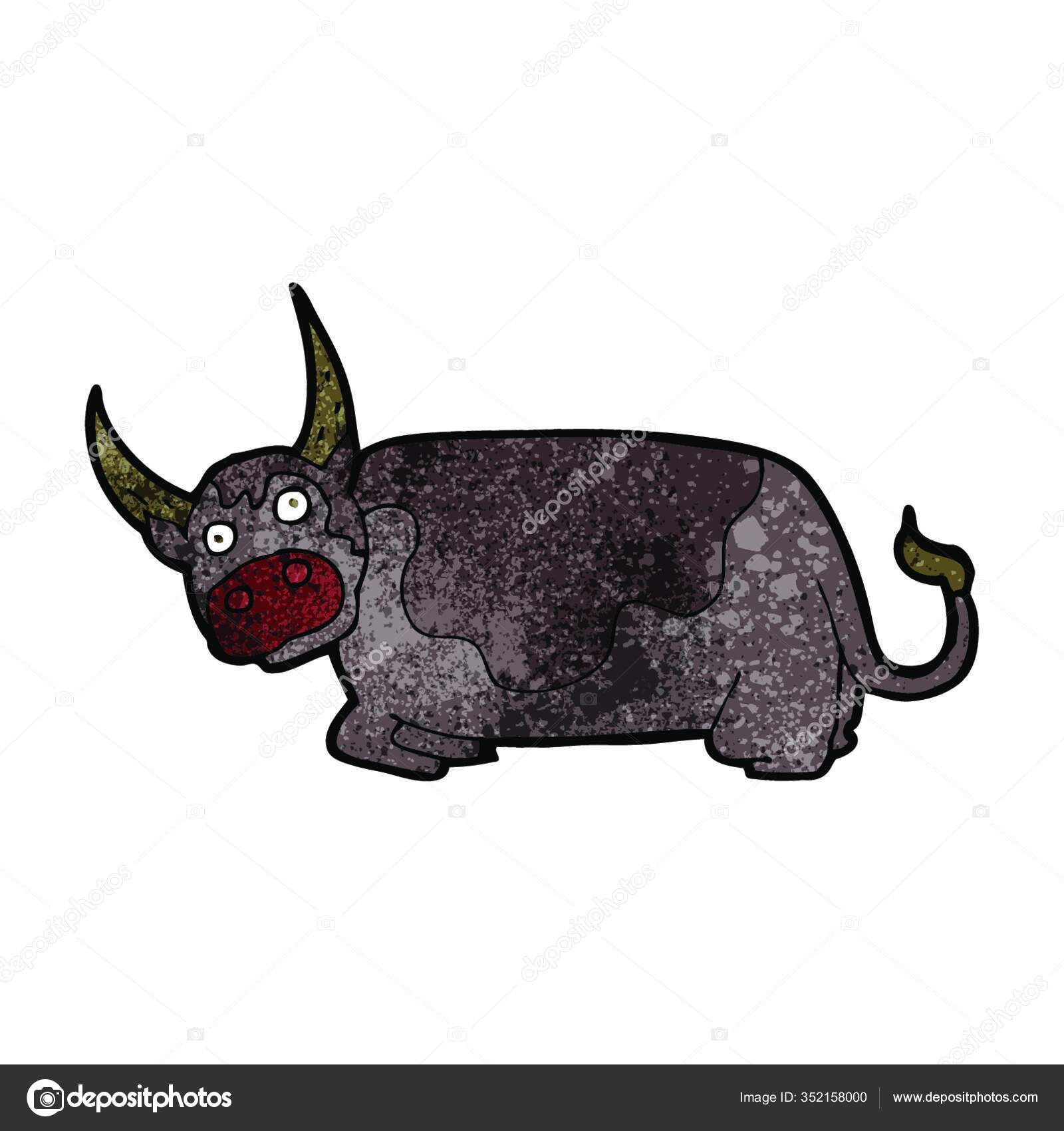 Cartoon Bull White Stock Illustration by ©PantherMediaSeller #352158000