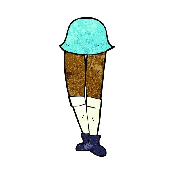 Bande Dessinée Rétro Style Bande Dessinée Jambes Féminines Vecteur par ...