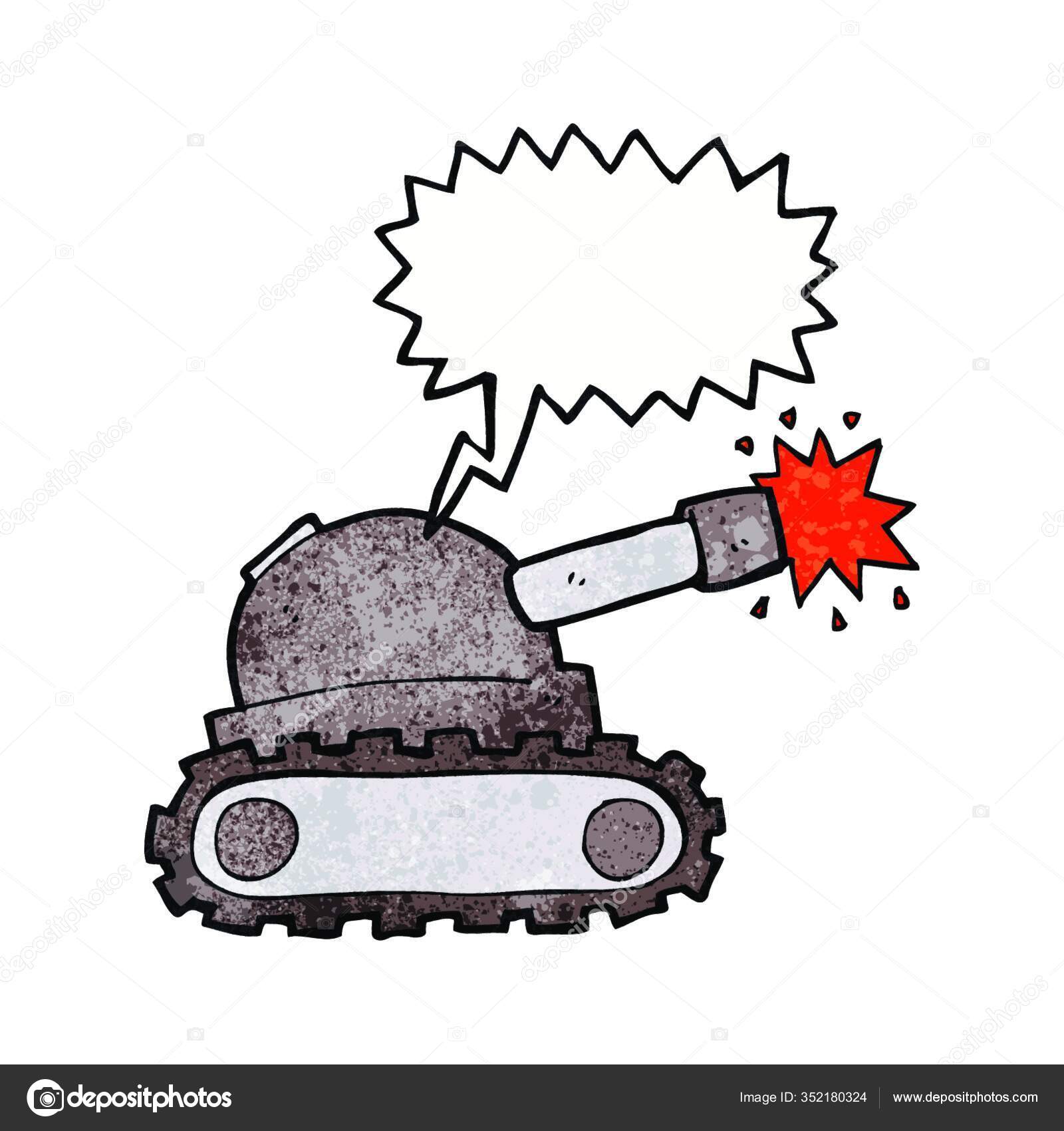 Cartoon Tank Speech Bubble Stock Vector Image by ©PantherMediaSeller ...