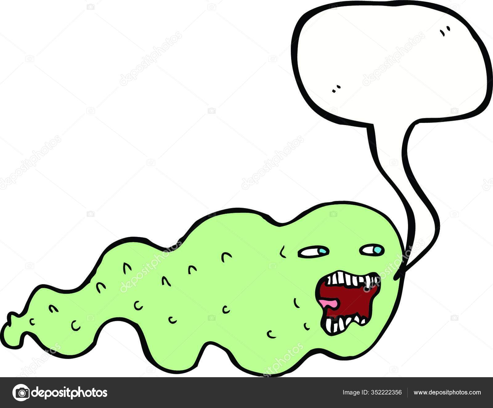 Cartoon Ghost Speech Bubble Stock Vector by ©PantherMediaSeller 352222356