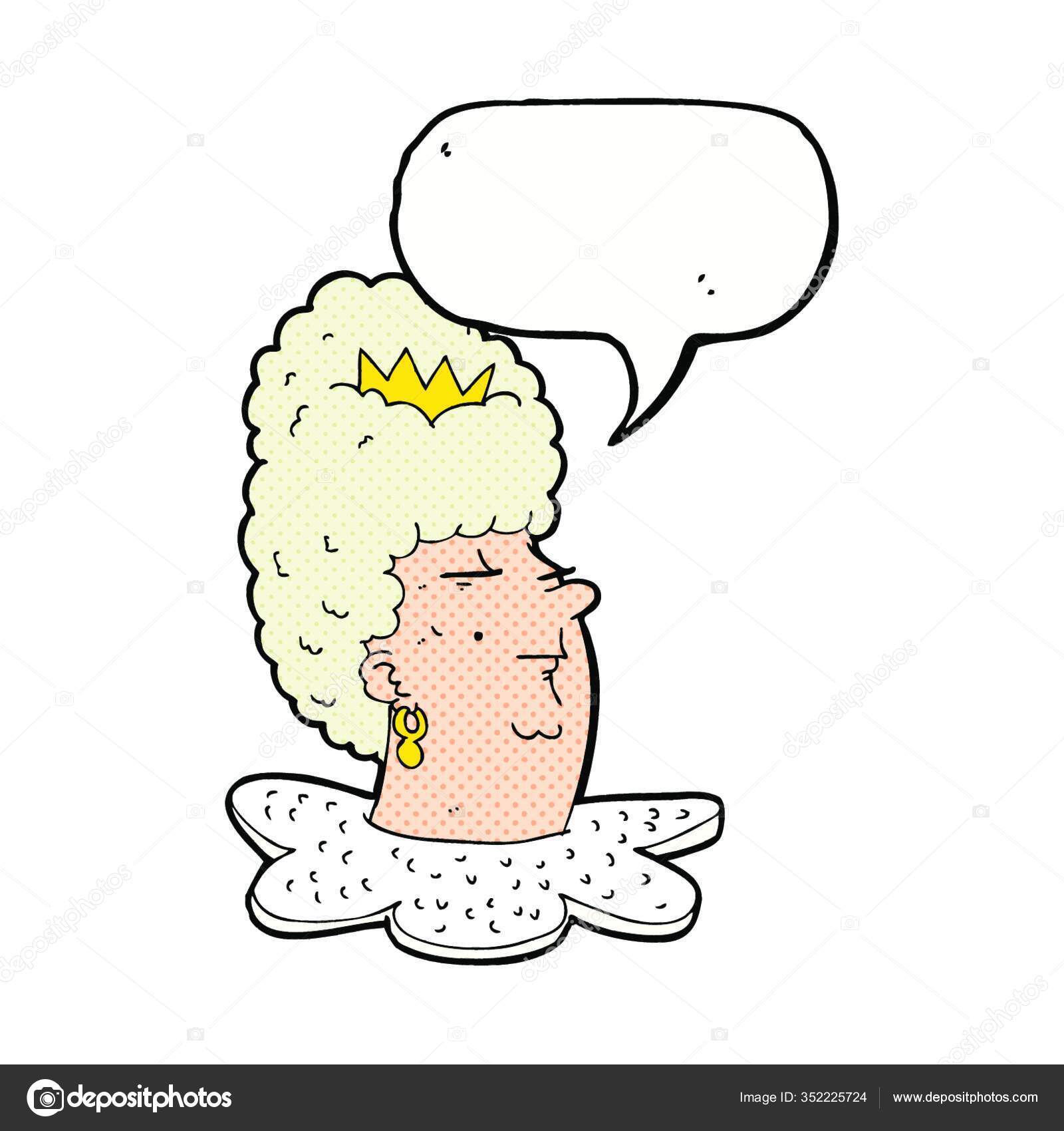 Cartoon Queen White Background Stock Vector Image by ...