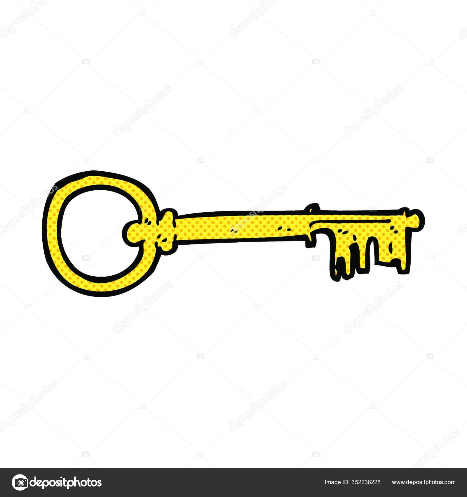 Retro Comic Book Style Cartoon Key Stock Vector by ©PantherMediaSeller ...
