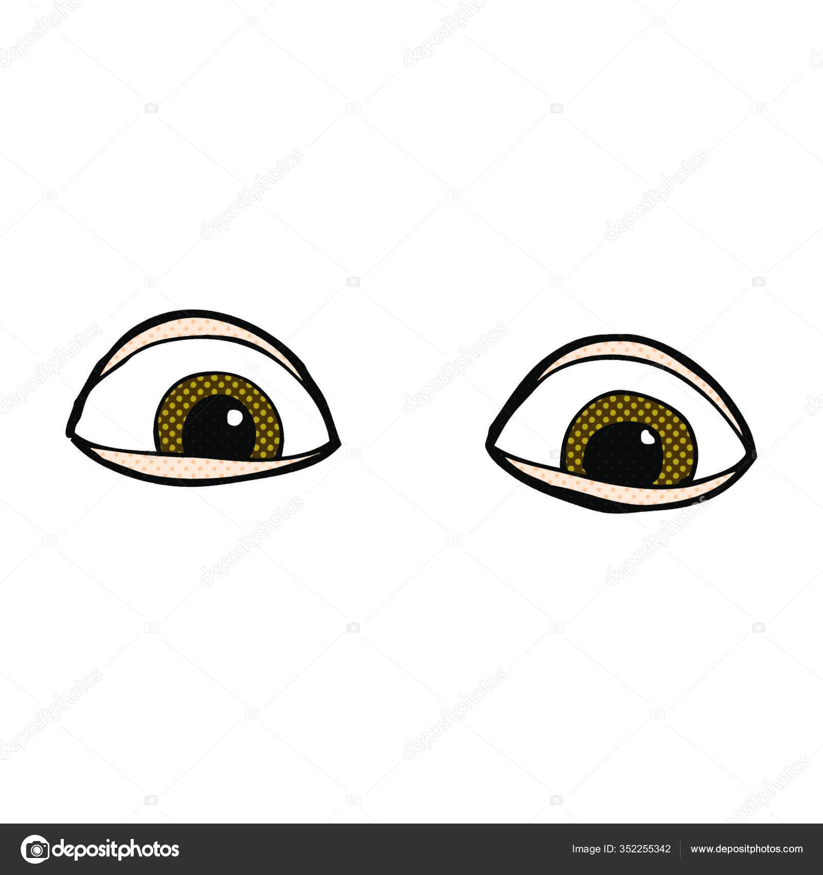 Retro Comic Book Style Cartoon Eyes Stock Vector by ©PantherMediaSeller ...