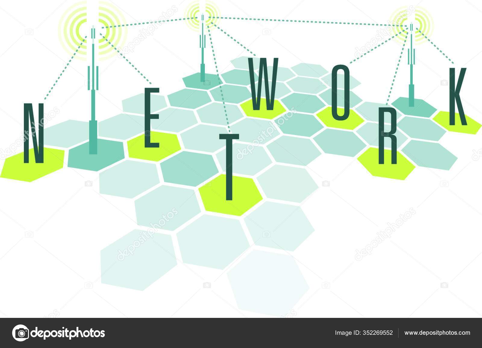 Diagrama Ilustrativo Dibujos Animados Tecnología Redes Comunicación Vector de stock #352269552 ...