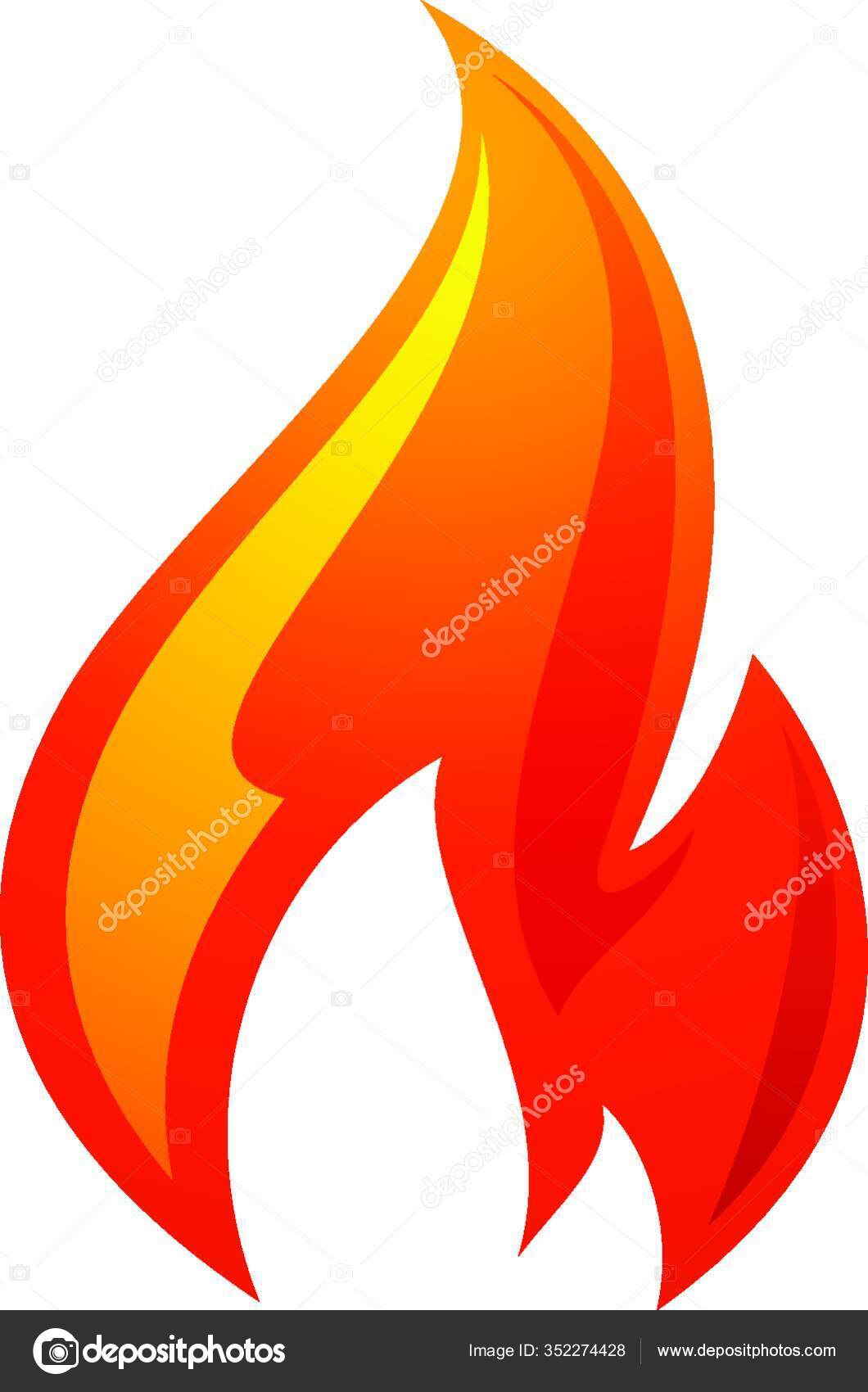 Oheň Plamen Červená Ikona Oheň Plamen Ikona Bílém Pozadí Stock Vector od © PantherMediaSeller ...