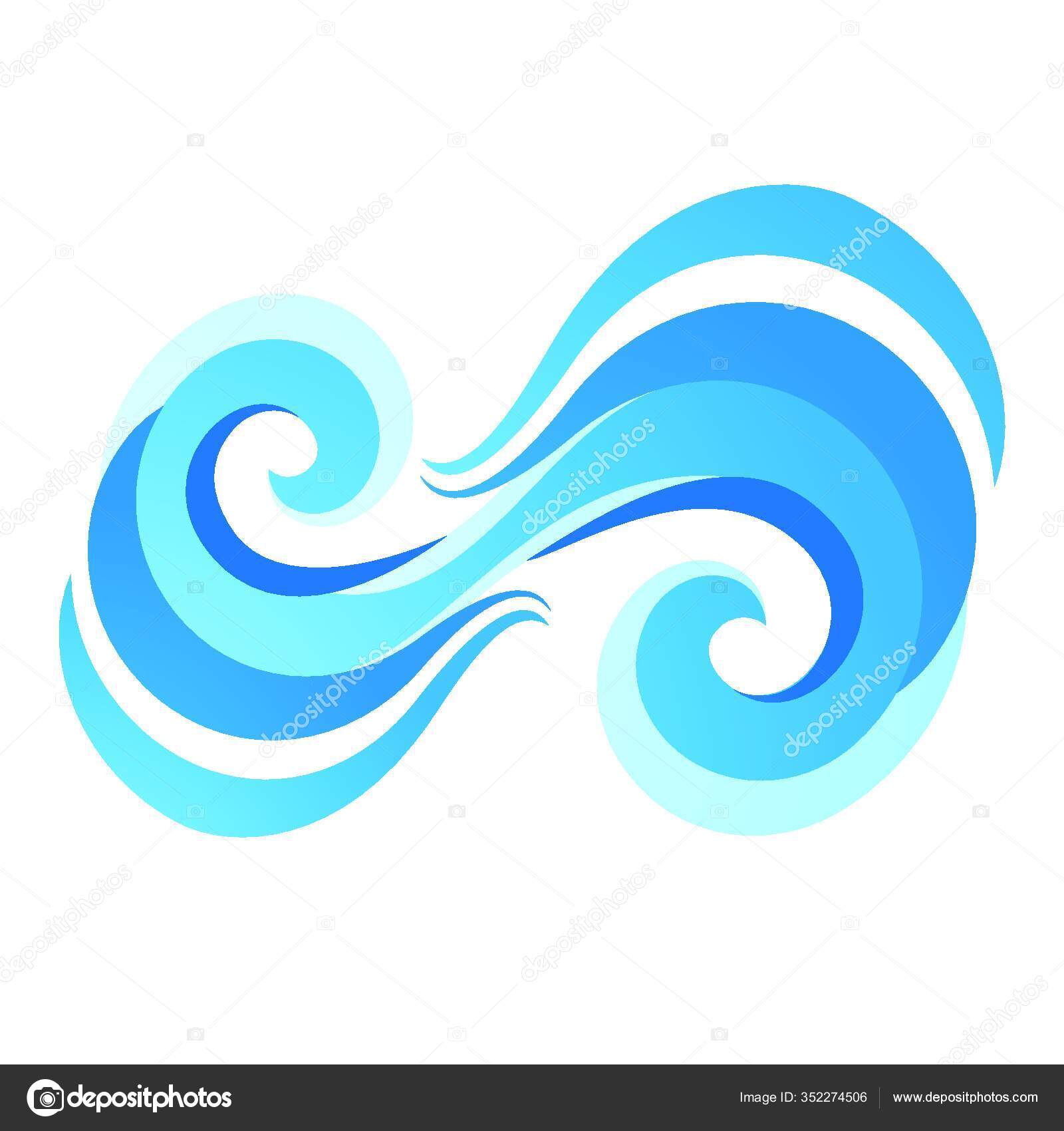 Wave Icon White Background Wave Icon White Background Vector ...