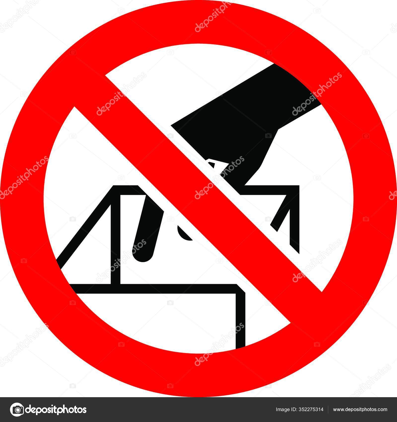 Interdiction Signe Rouge Signe D'interdiction Symbole Interdit Noir ...