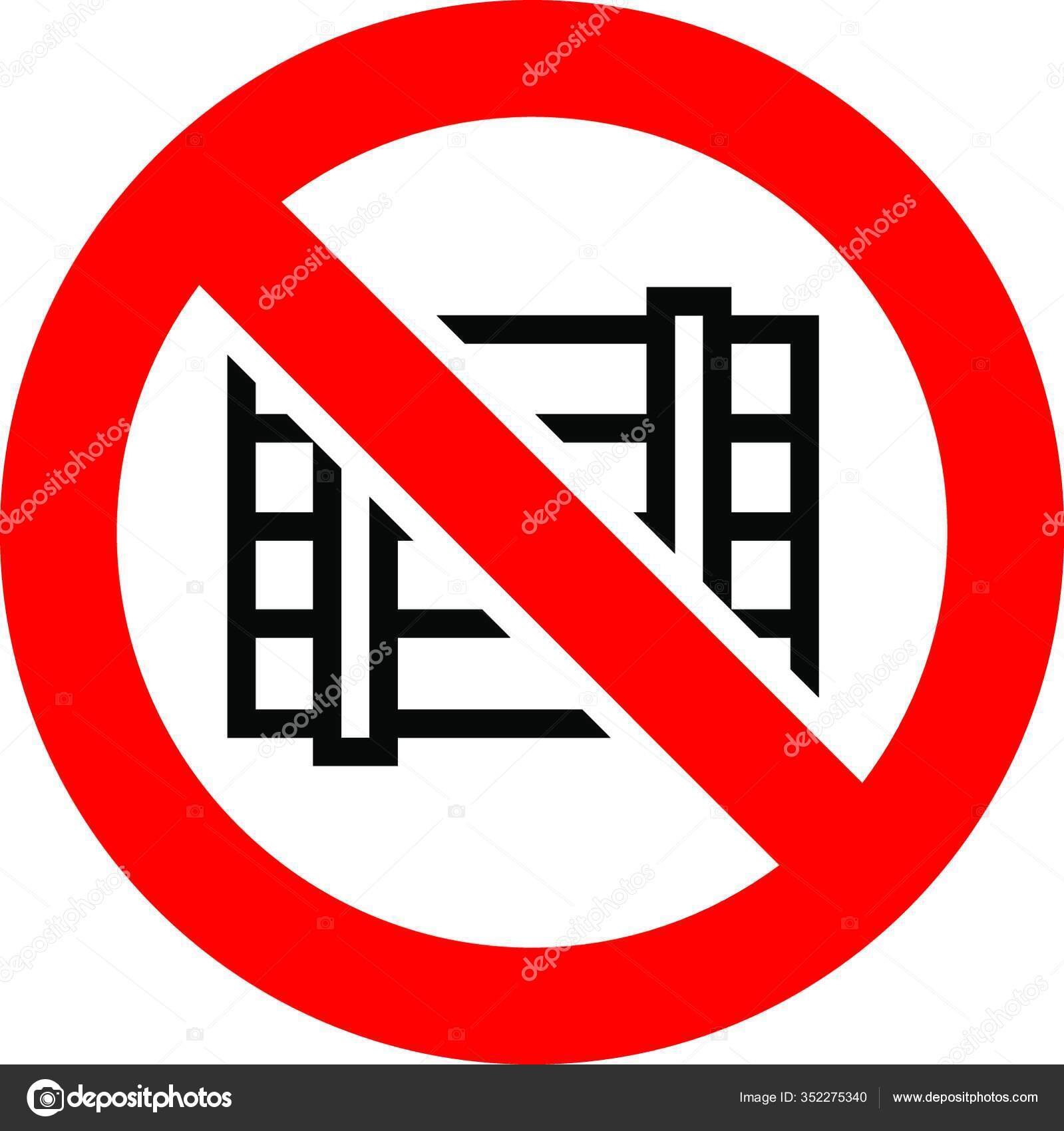 Interdiction Signe Rouge Signe D'interdiction Symbole Interdit Noir ...