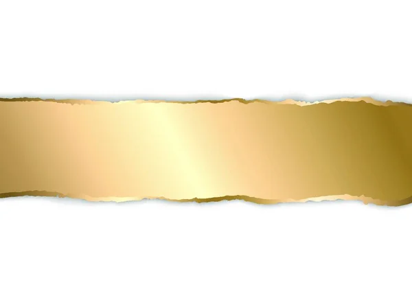 Gold and white torn paper. Template background Stock Vector Image by ...