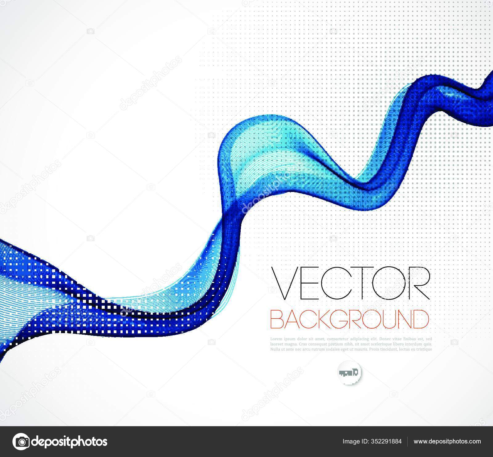 Vector Abstract Wave Template Background Brochure Design Abstract Wave