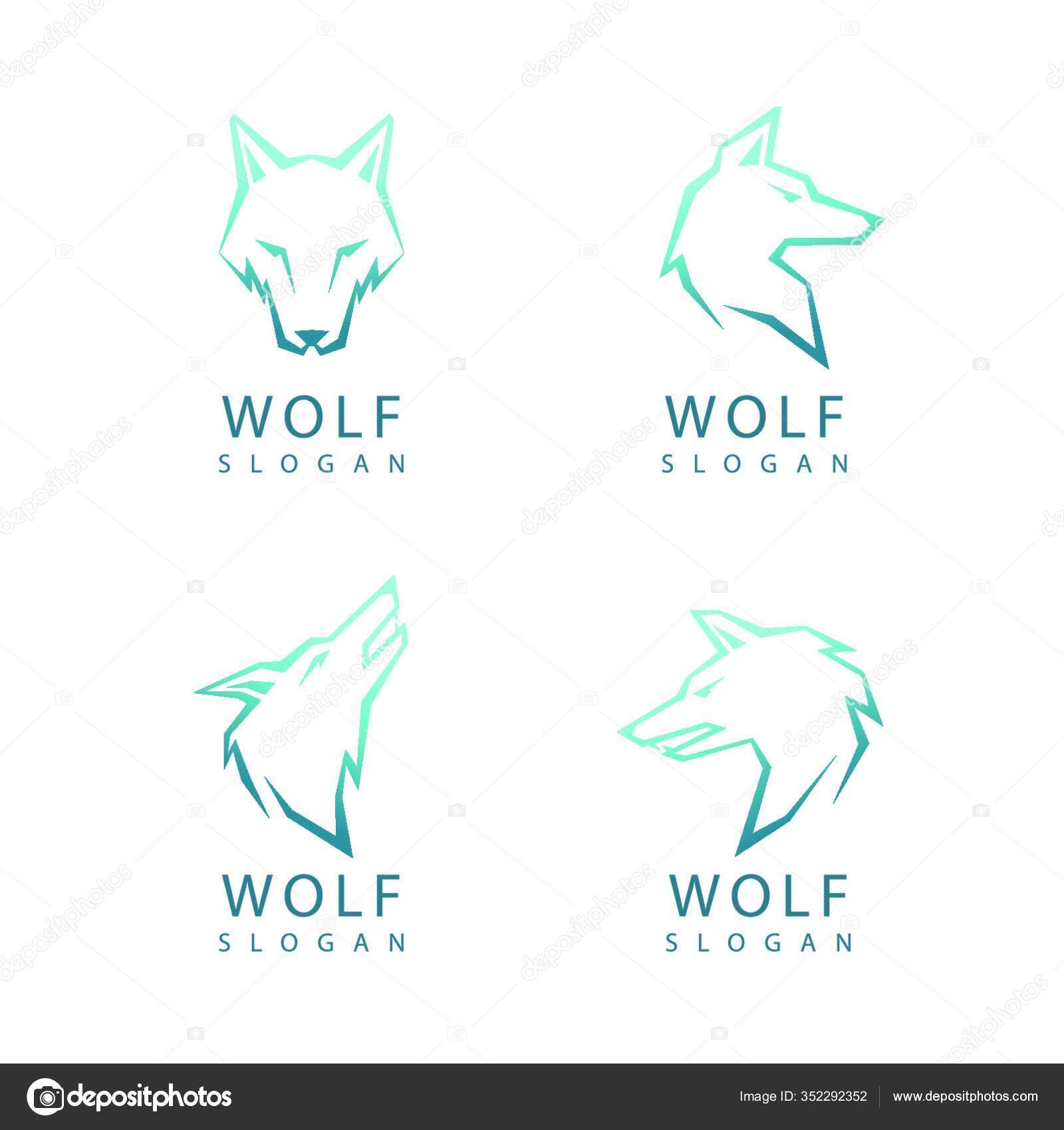 Plantilla Del Logotipo Marca Wolf Logo Marca Lobo Plantilla Vector ...