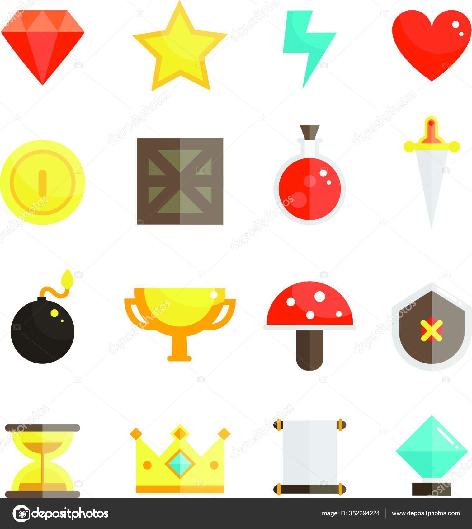 Video Game Asset Menu Icon Background Video Game Asset Menu Stock ...