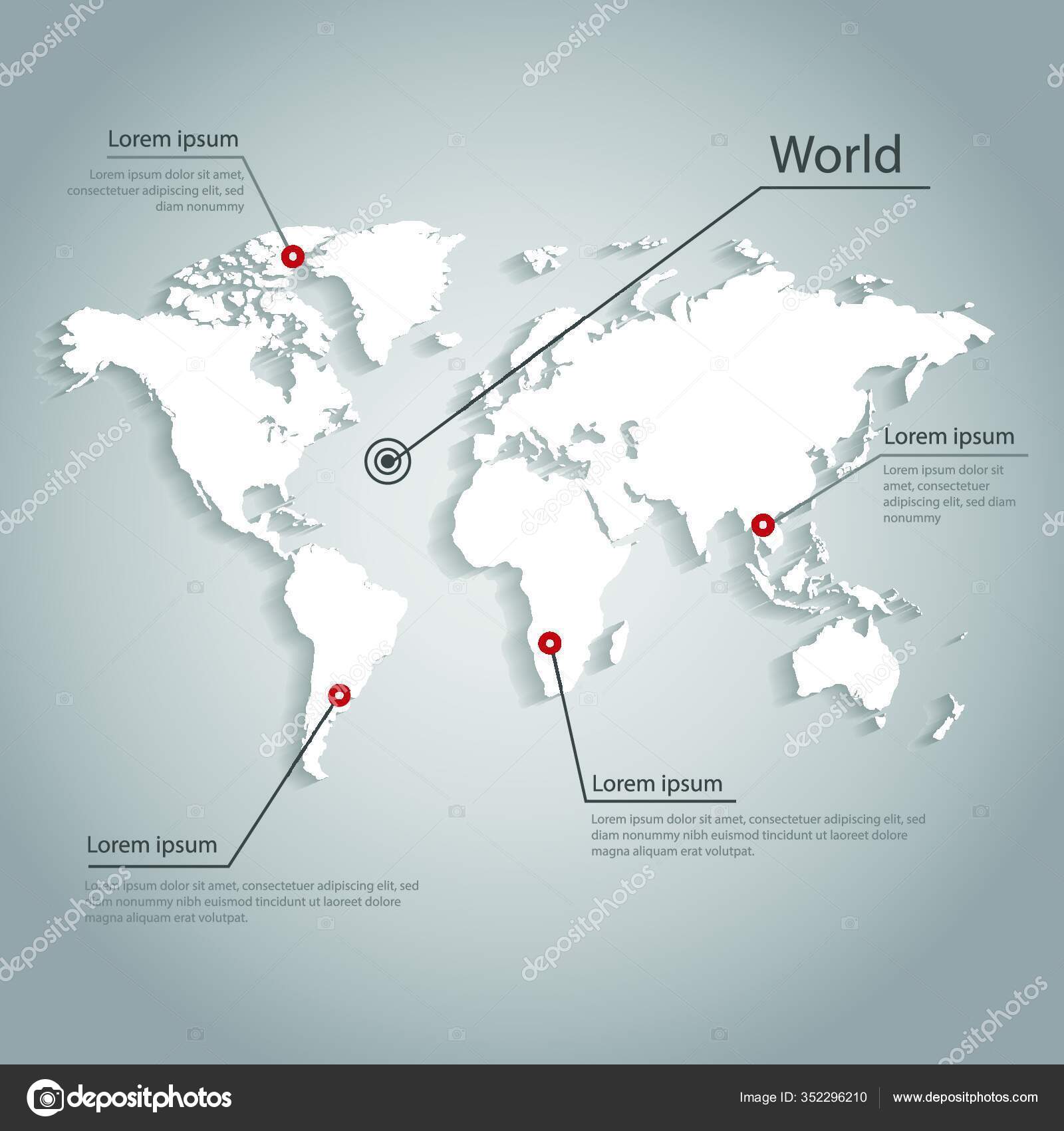 Mapa Mundo Tema Arte Vetorial Mundo Mapa Tema Vetor Arte Vetor de ...