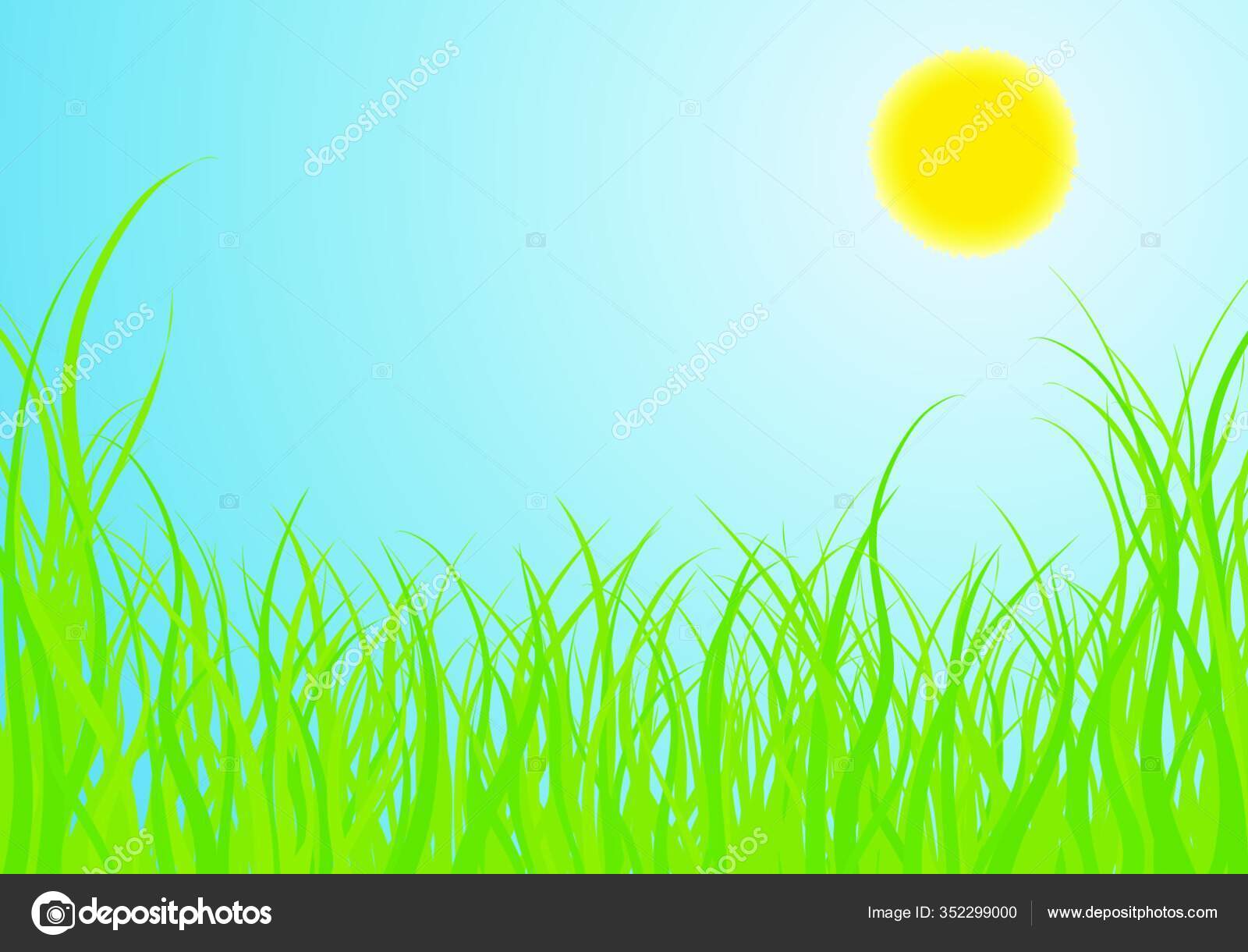 Vector Illustration Grass Background Design Usage Stock Vector Image by ...