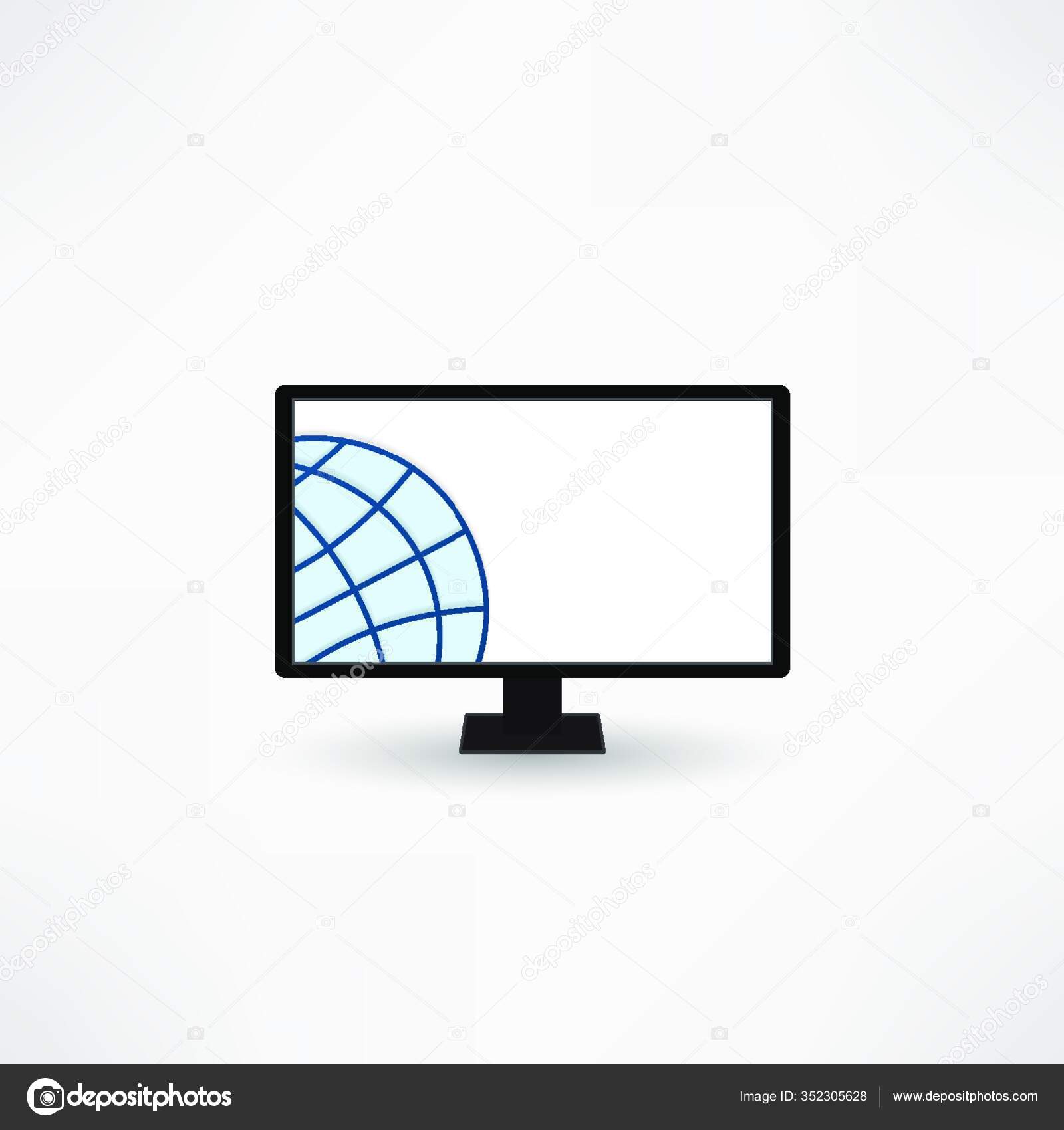 Lcd Panel World Background Stock Vector by ©PantherMediaSeller 352305628