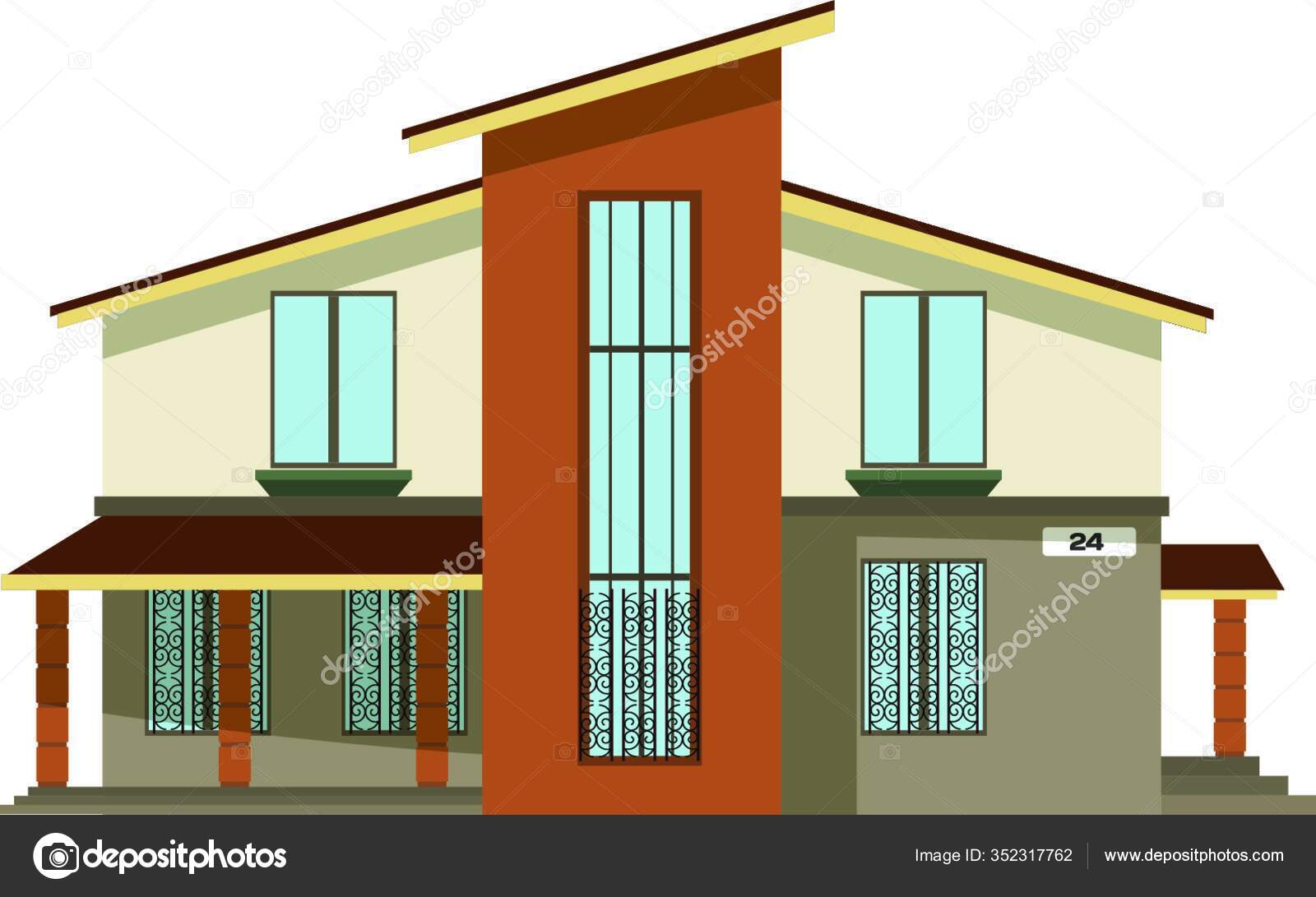 Edificio De Casa De Dibujos Animados