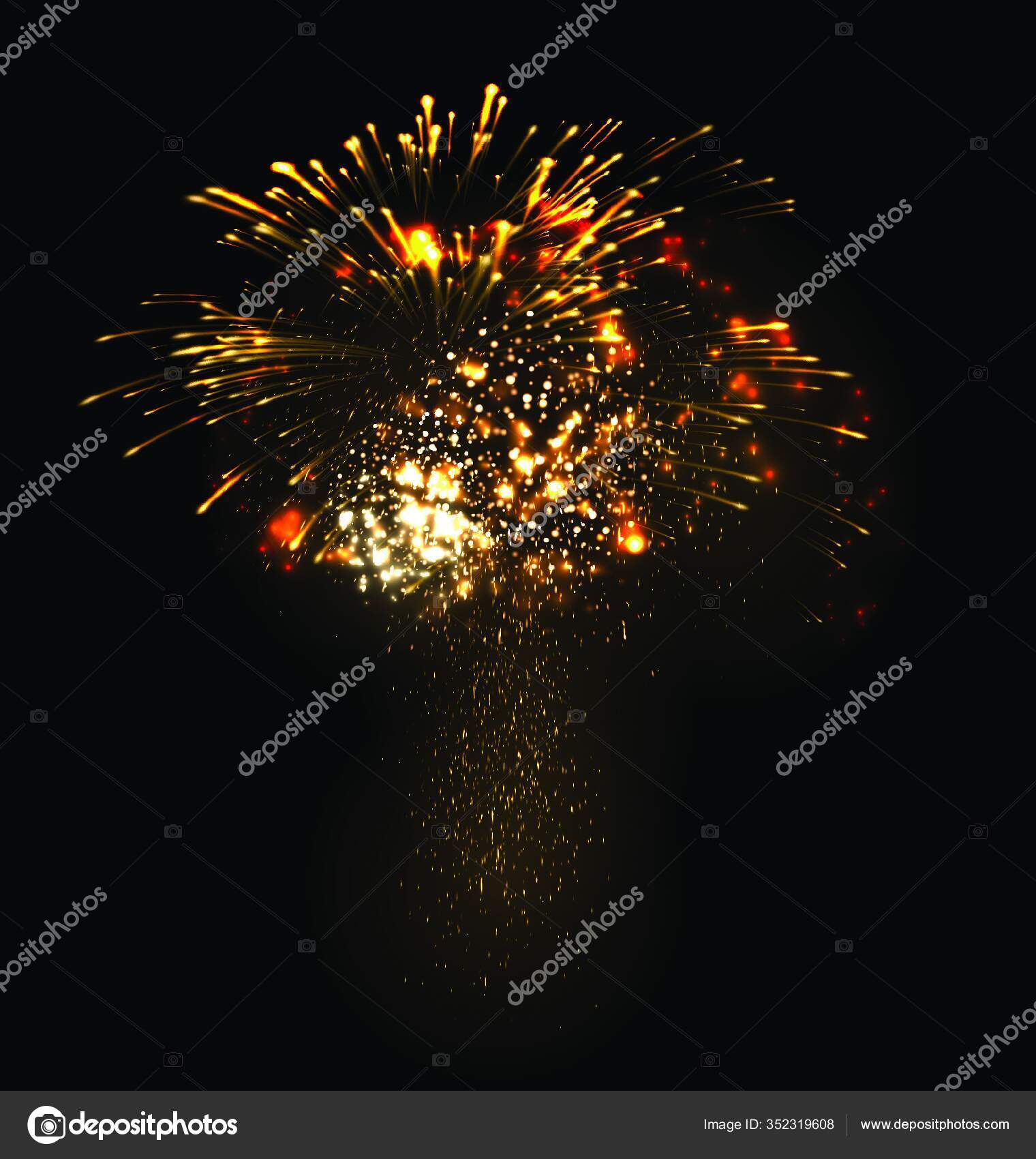 Festive Christmas Grandiose Firework Explode Festive Christmas ...