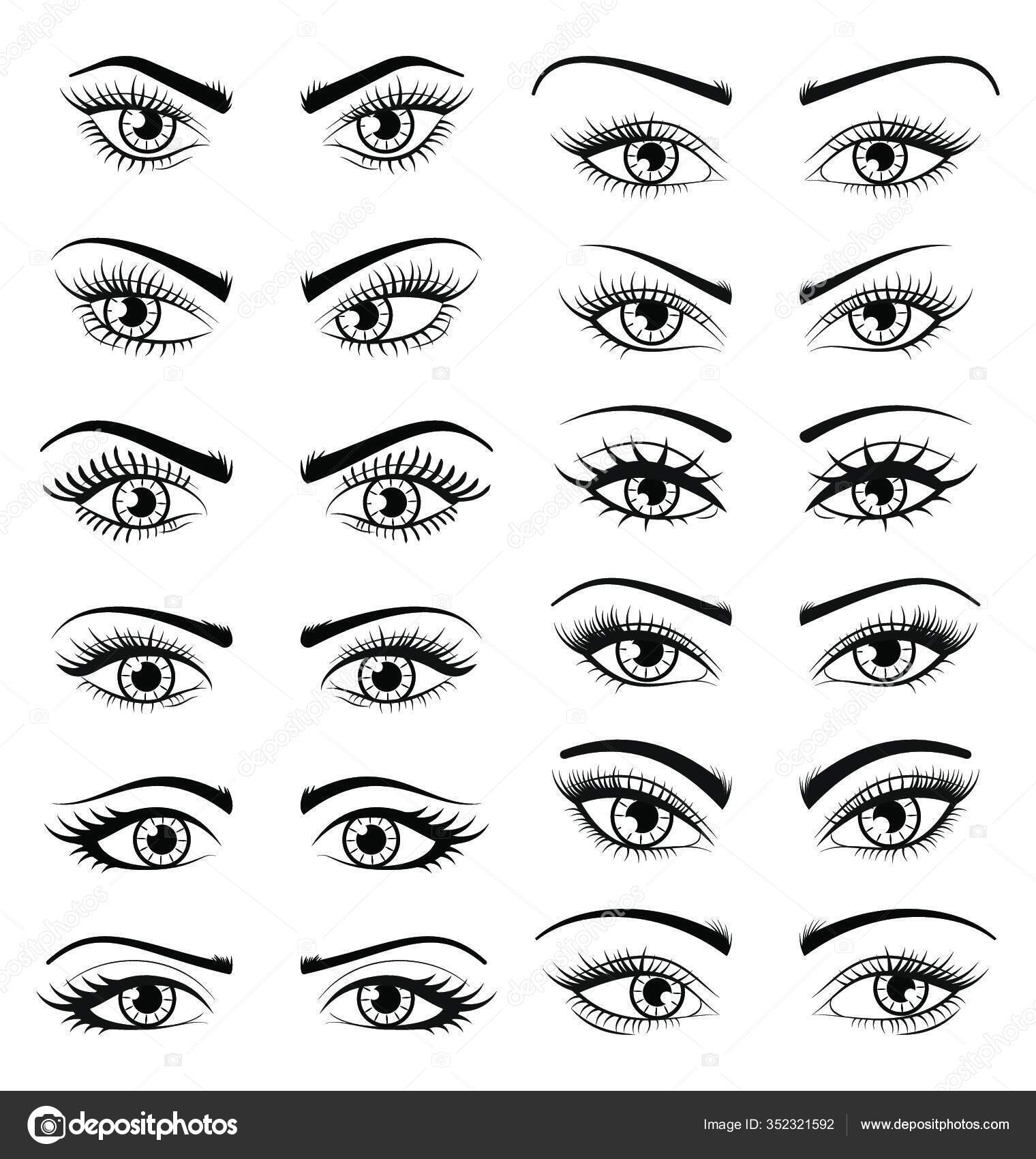 Pair Of Eyes Outline