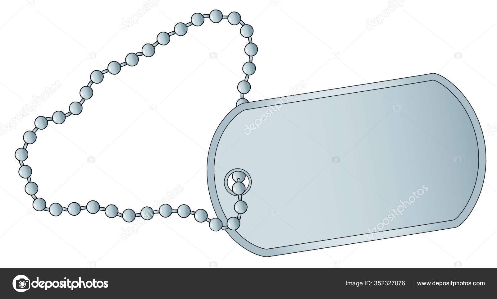 Military Dog Tags Vector