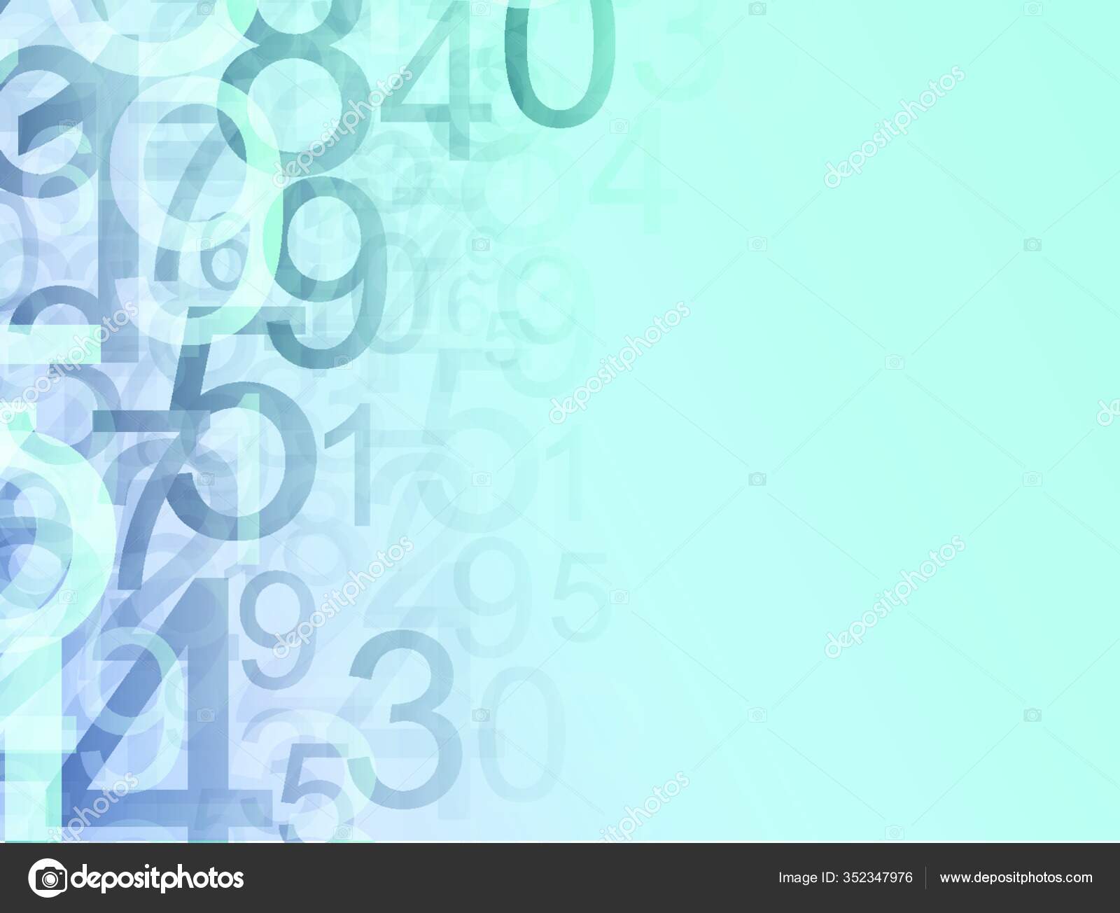 Abstract Background Numbers Symbols Stock Vector Image by ...