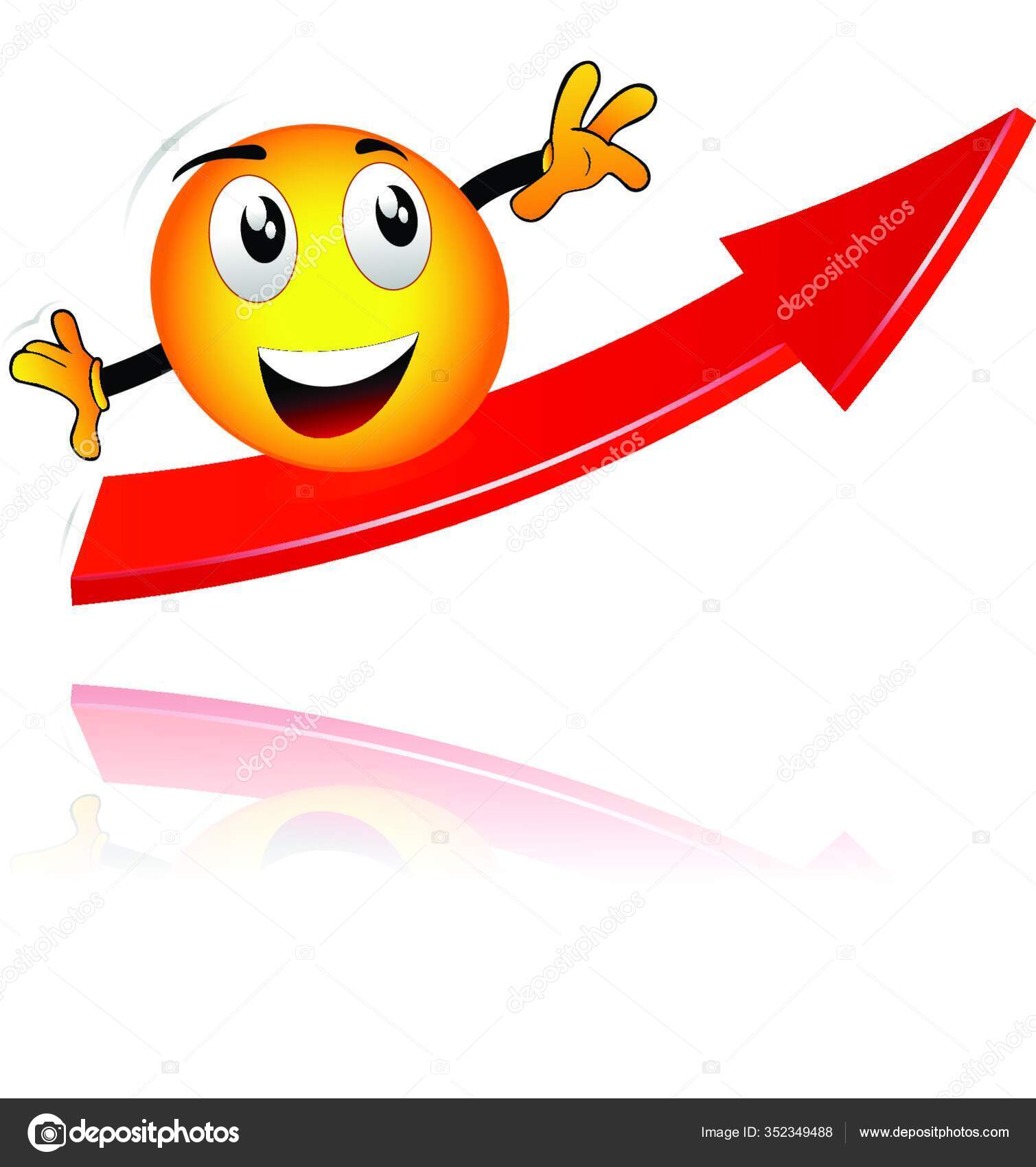 Smiley Arrow Stock Vector Image by ©PantherMediaSeller #352349488