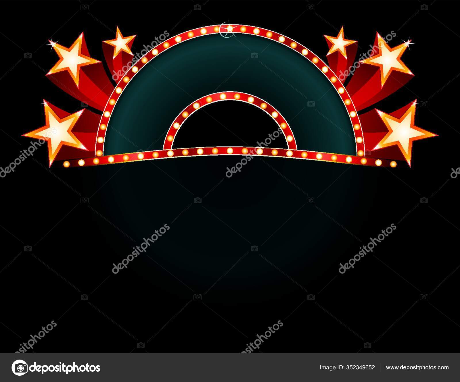 Stars Empty Red Blue Neon Stock Vector Image by ©PantherMediaSeller ...