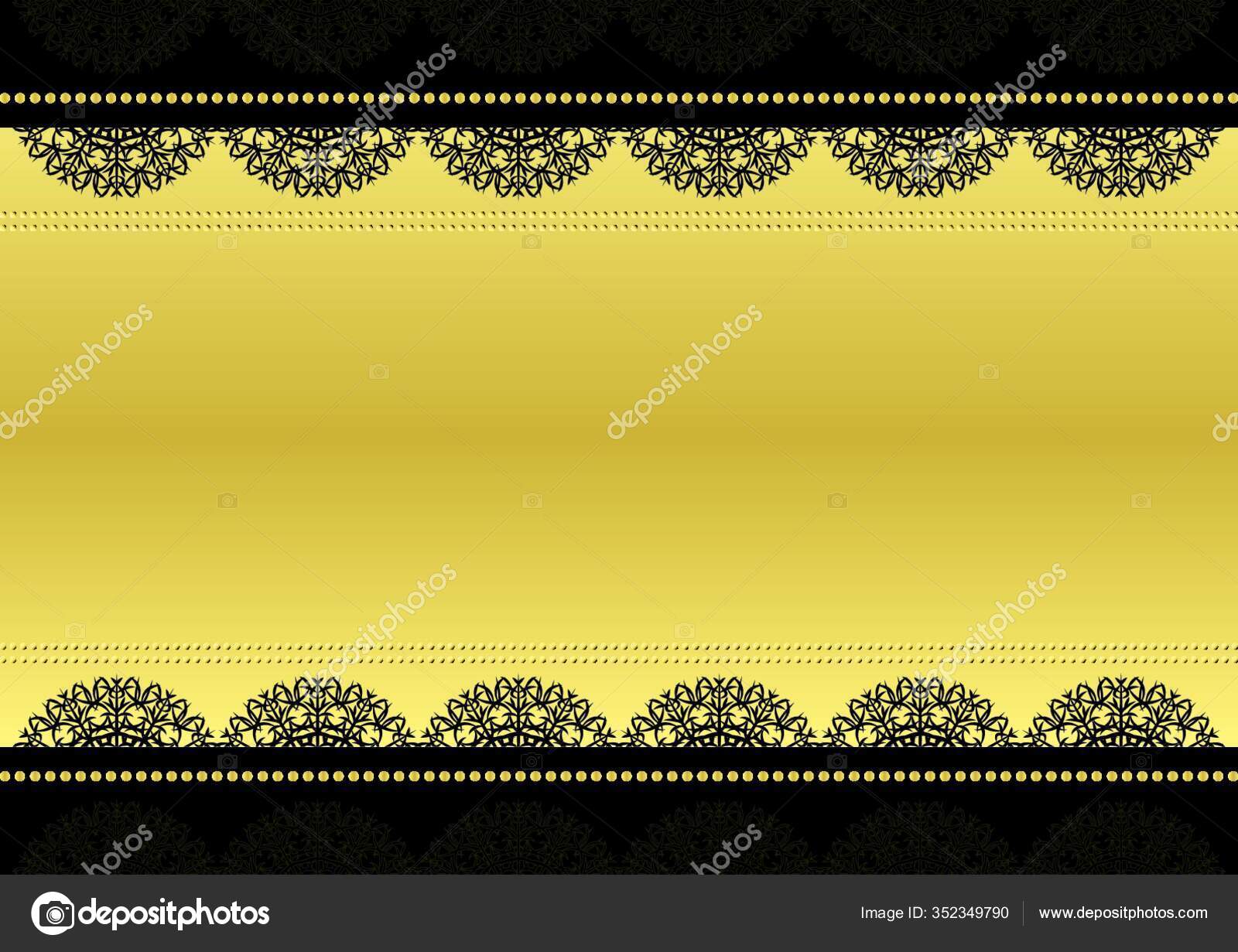 Frame Text Black Gold Vector Background Stock Vector by ...
