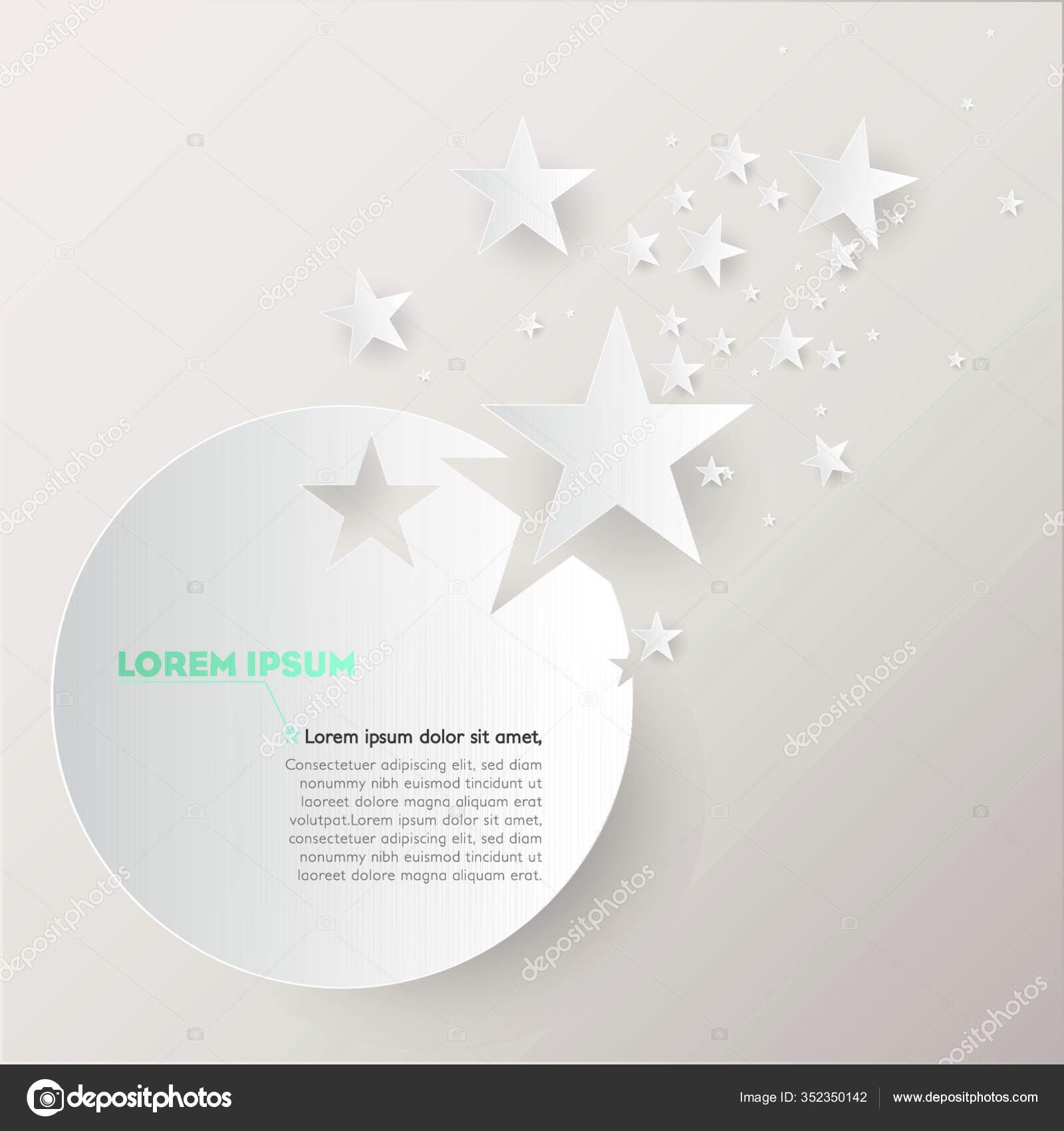 Vector Background Paper Stars Circle Stock Vector by ...