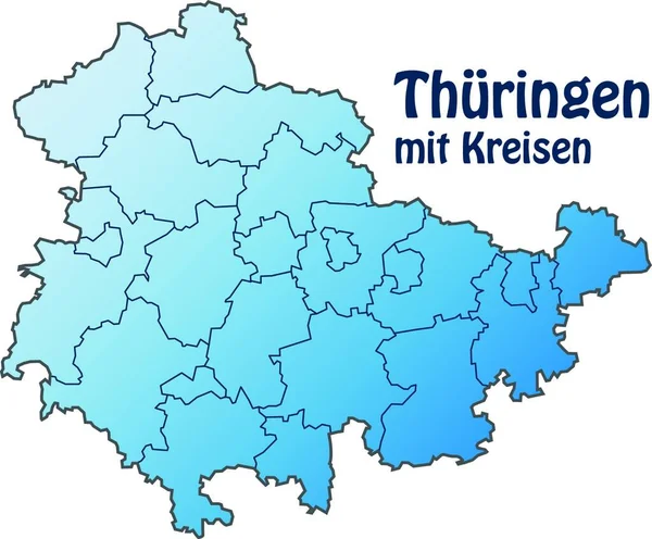 Thuringia Germany Island Map Abstract Background Green Appealing Design ...