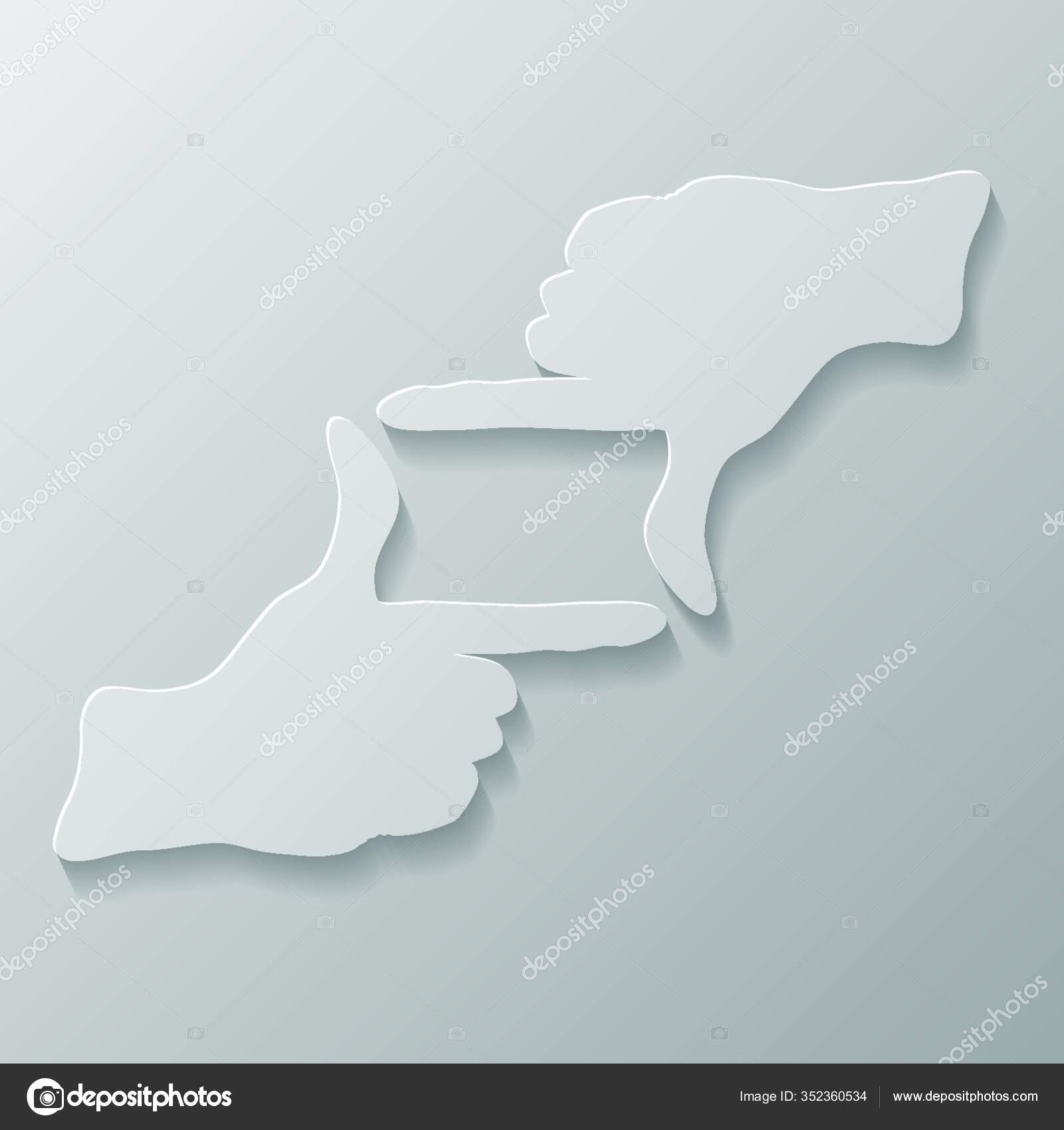Illustration Two Hands Your Design Stock Vector by ©PantherMediaSeller ...