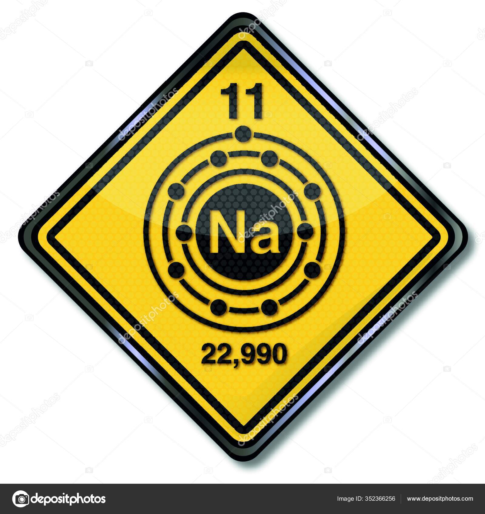 Sign Chemical Mark Sodium Stock Vector by ©PantherMediaSeller 352366256
